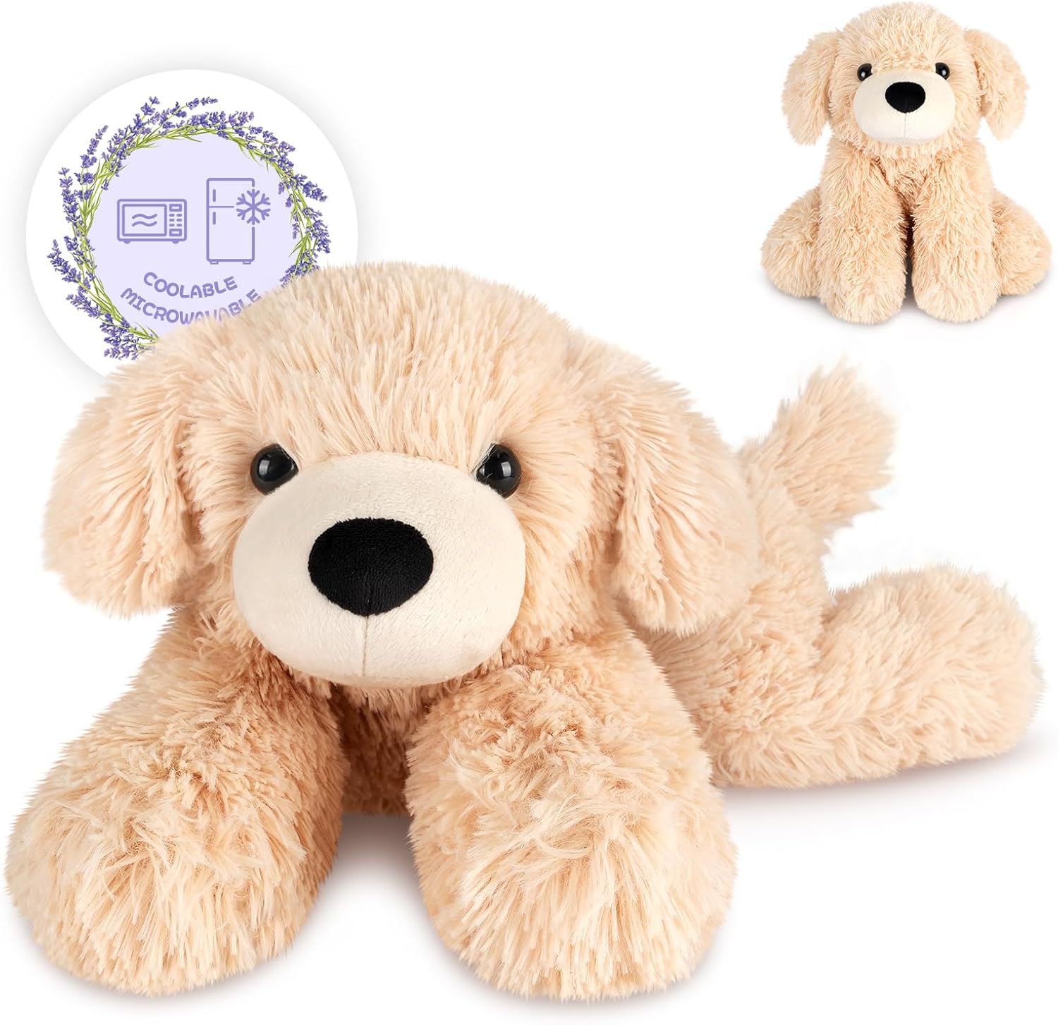 Amazon.com: SuzziPals Heatable & Coolable Lying Golden Retriever ...