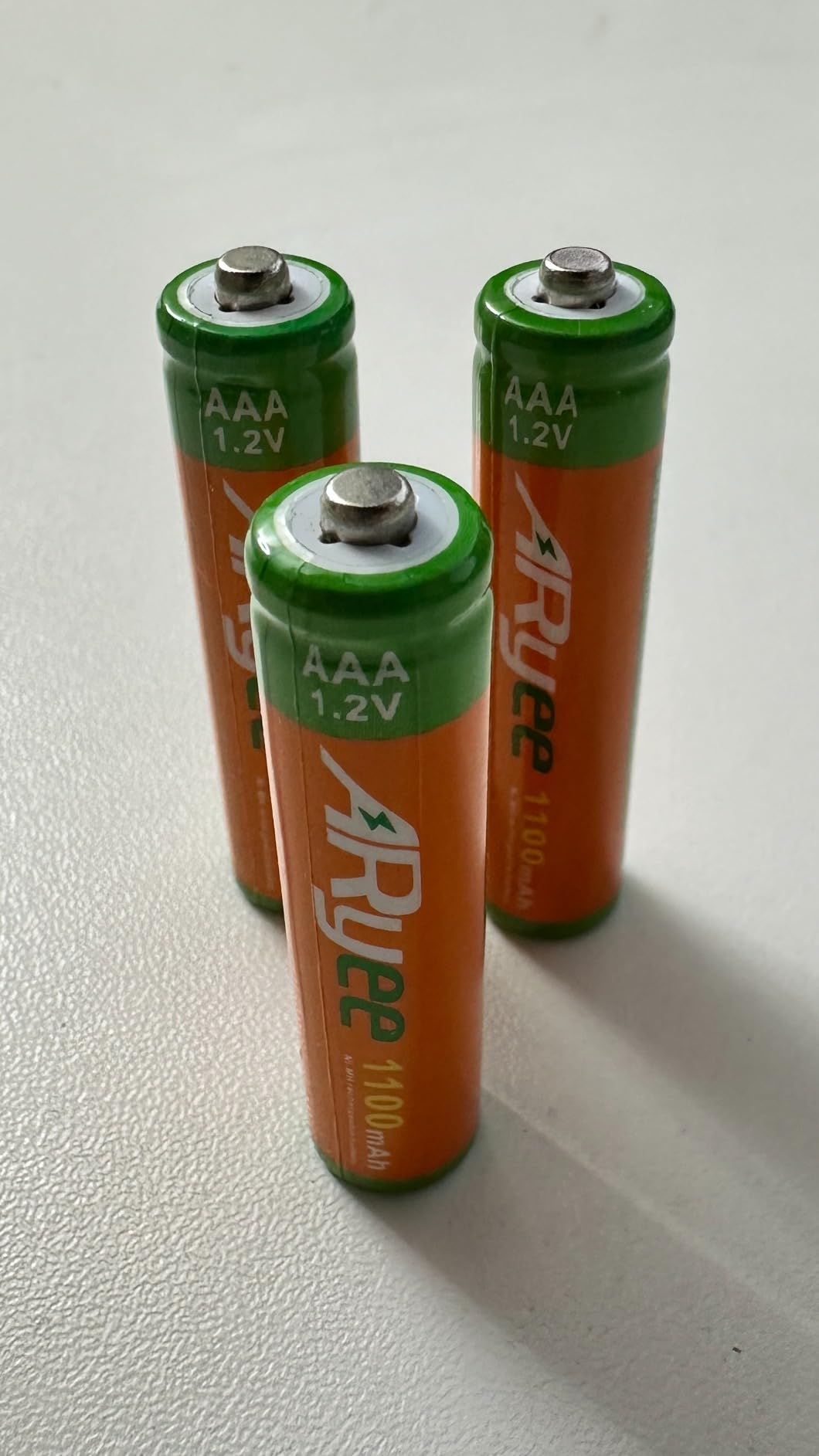 ARyee AAA Rechargeable Batteries 8 Pack 1.2V 1100mAh High Capacity Ni ...