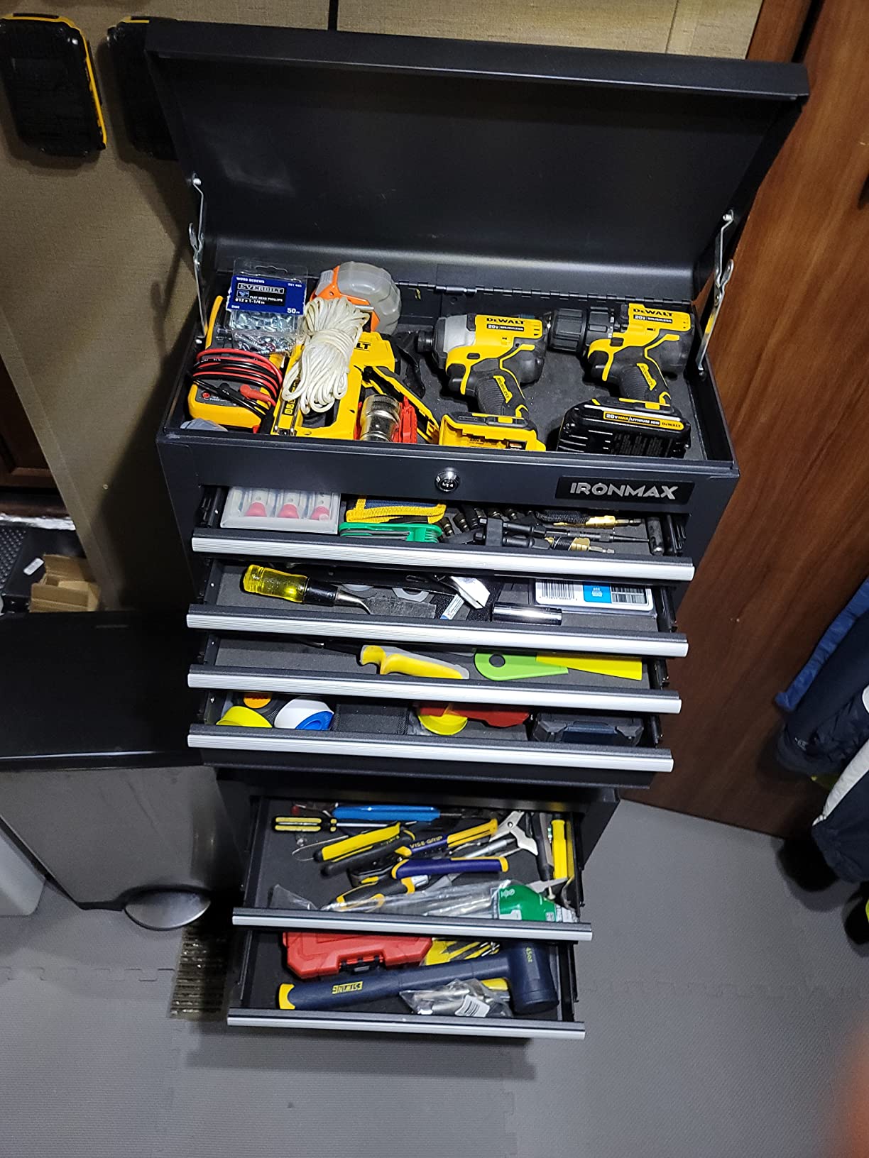 $45/mo - Finance Goplus 6-Drawer Rolling Tool Chest w/Riser, 3 in 1 ...