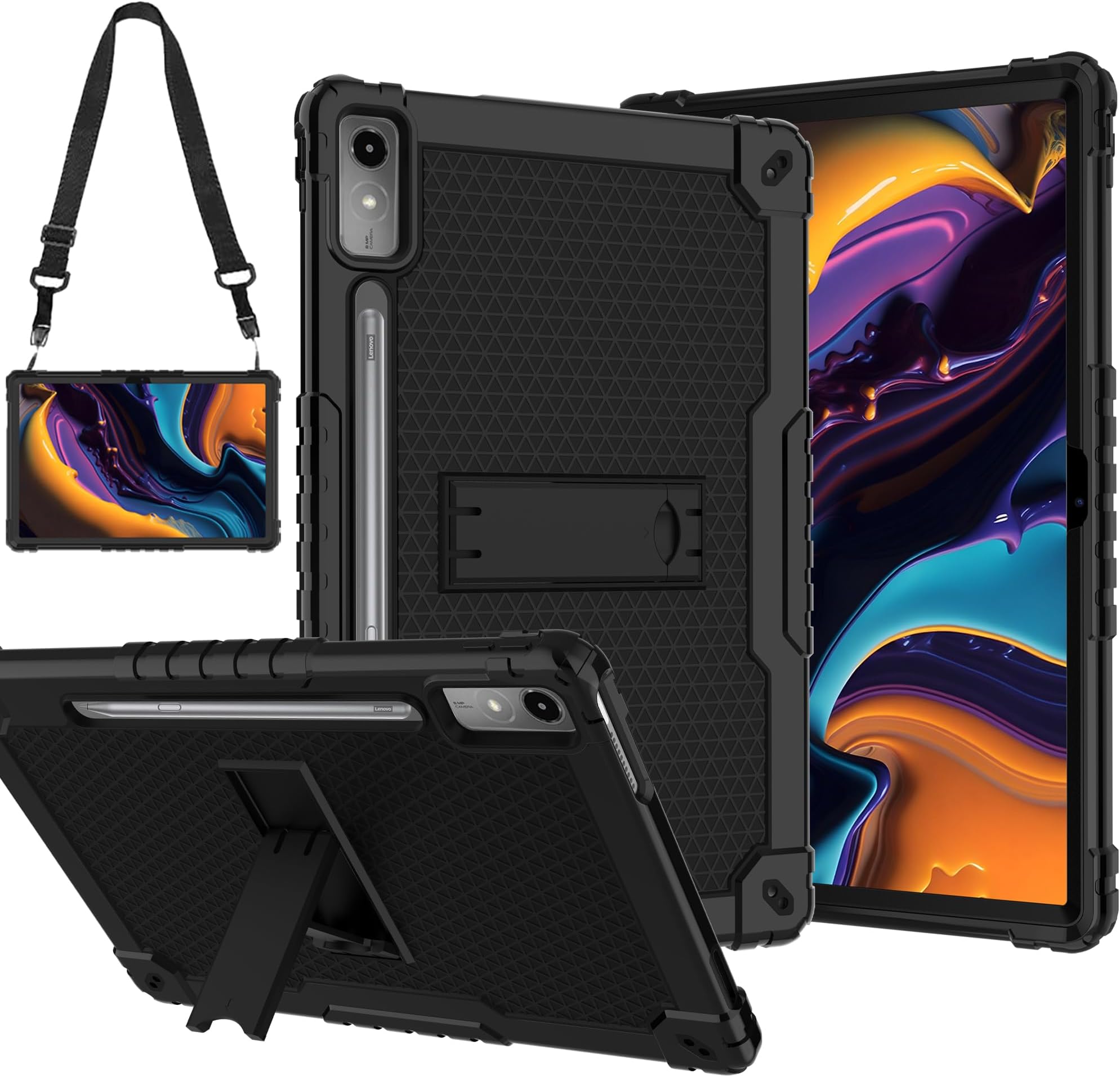 Doemoil Case for Lenovo Tab P12 12.7 Inches Tablet Case,Heavy-Duty Drop ...