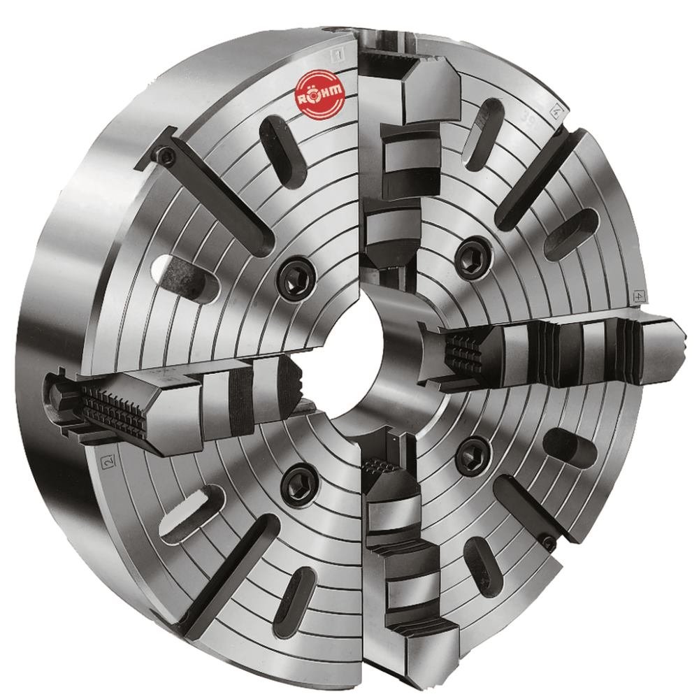Röhm UGU-310 Steel Independent Chuck with 4 One-Piece Reversible Jaws ...