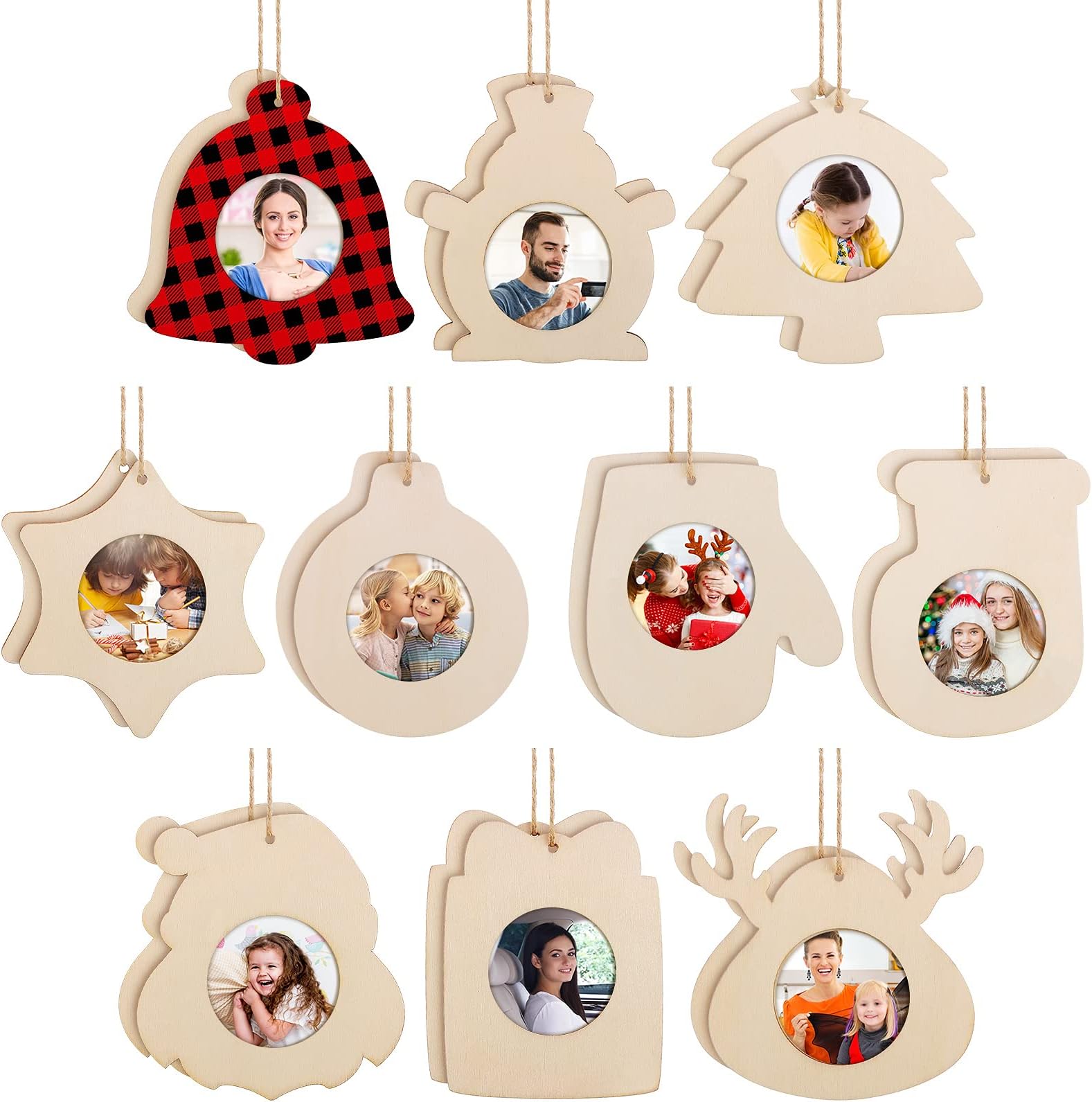 Amazon.com - Jetec 48 Sets Christmas DIY Picture Frames Craft Kit for ...