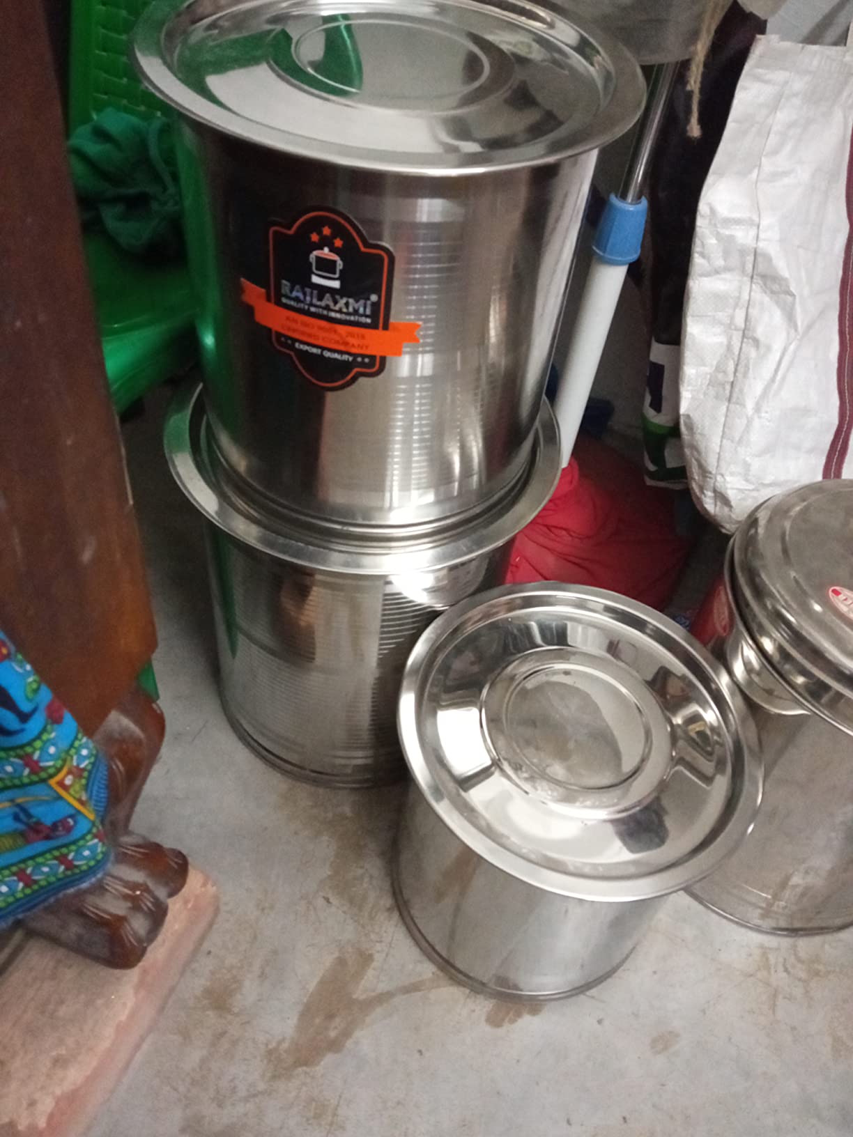 Buy Nbm Stainless Steel Storage Heavy Kothi Pawali Tanki For Aata And ...