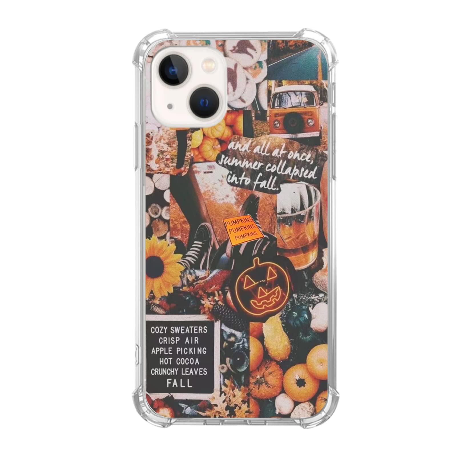 Amazon.com: Dohakemuny Fall Autumn Aesthetic Collage Case Compatible with iPhone 15, Autumn ...
