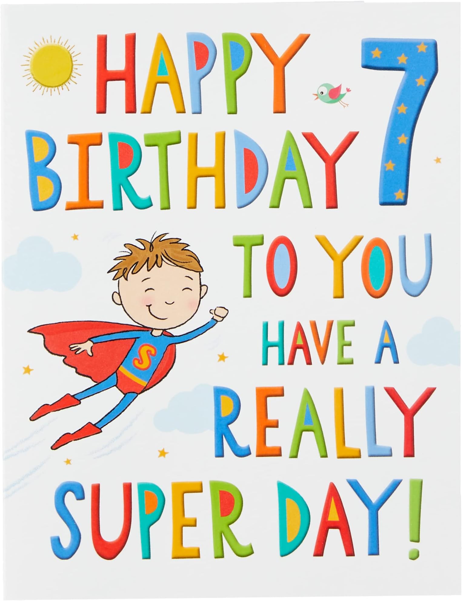 Hatty Boots Birthday Card for Seven (7) Year Old Boy Boys : Amazon.co ...
