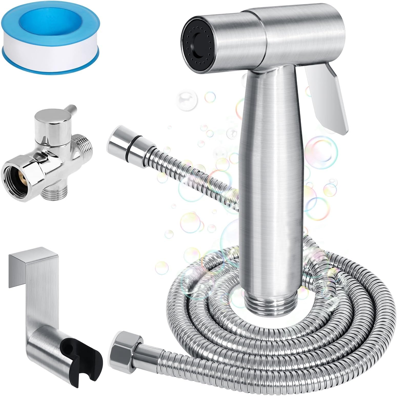 Bafeel Handheld Bidet Sprayer for Toilet Portable Pet Shower Toilet ...