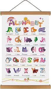 Amazon.com: HPNIUB Boho Safari Animal ABCs Wall Art,Alphabet Quote Sign ...