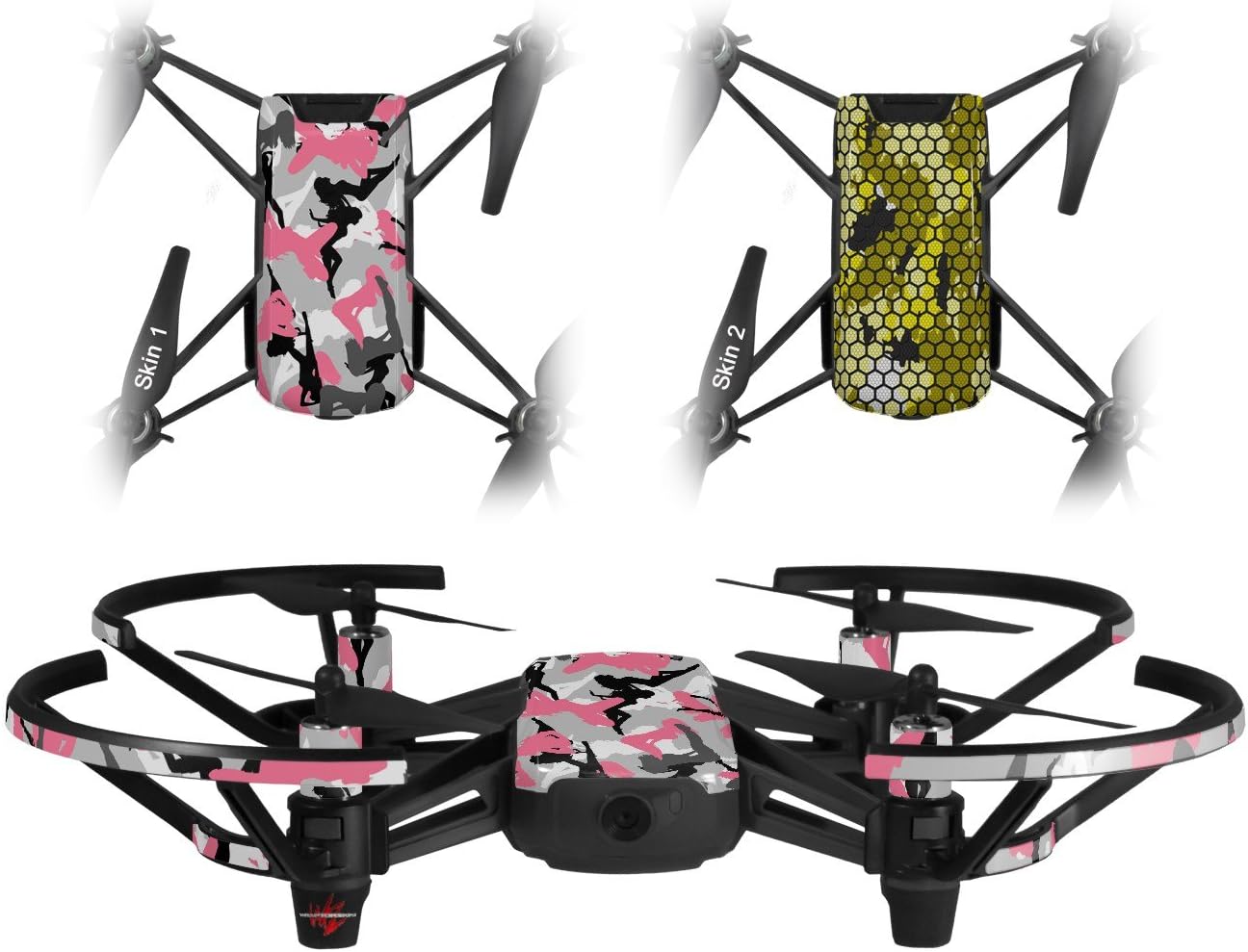 Amazon.com: Skin Decal Wrap 2 Pack Compatible with DJI Ryze Tello Sexy ...