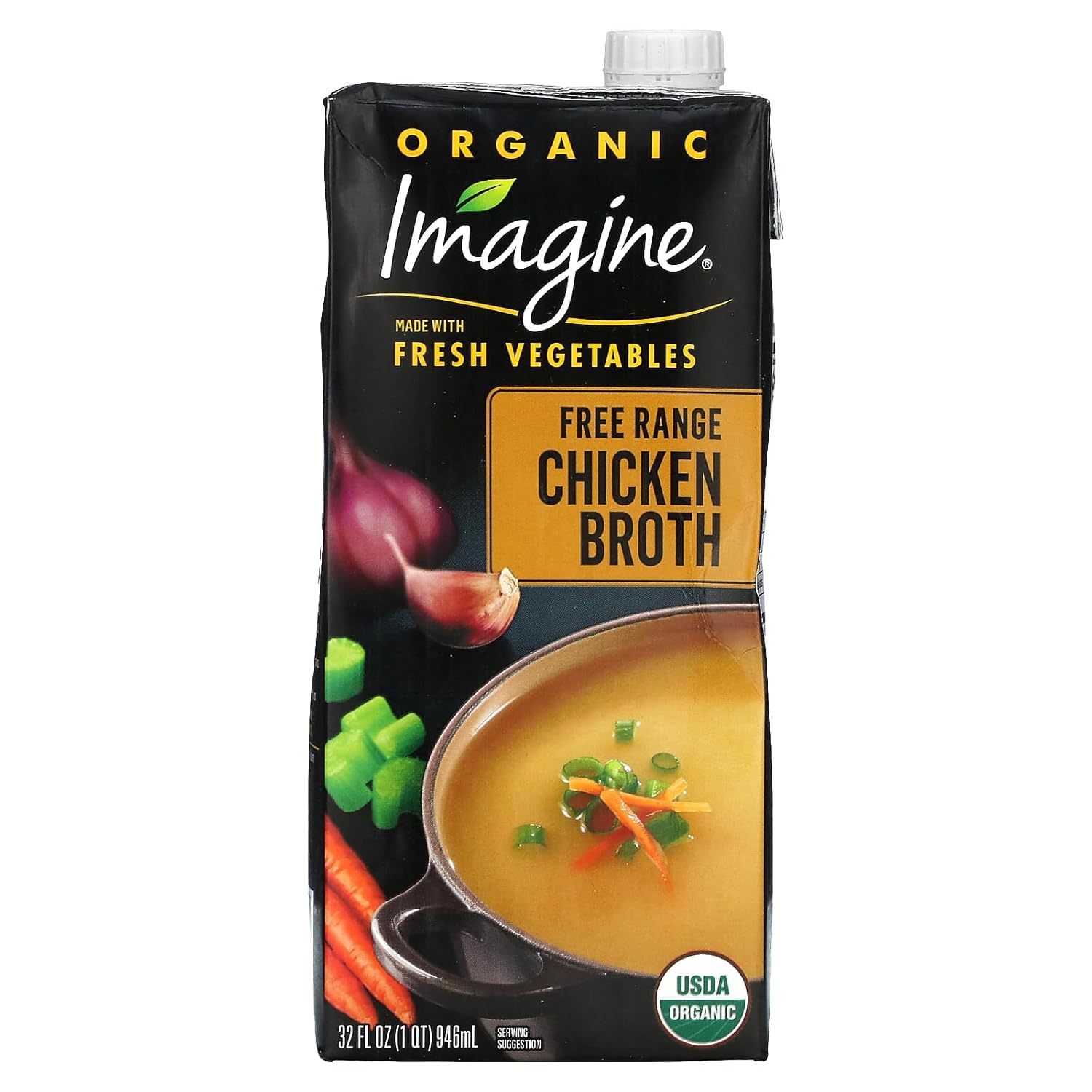 Amazon.com : Imagine Free Range Chicken Broth, Organic, 32 oz ...