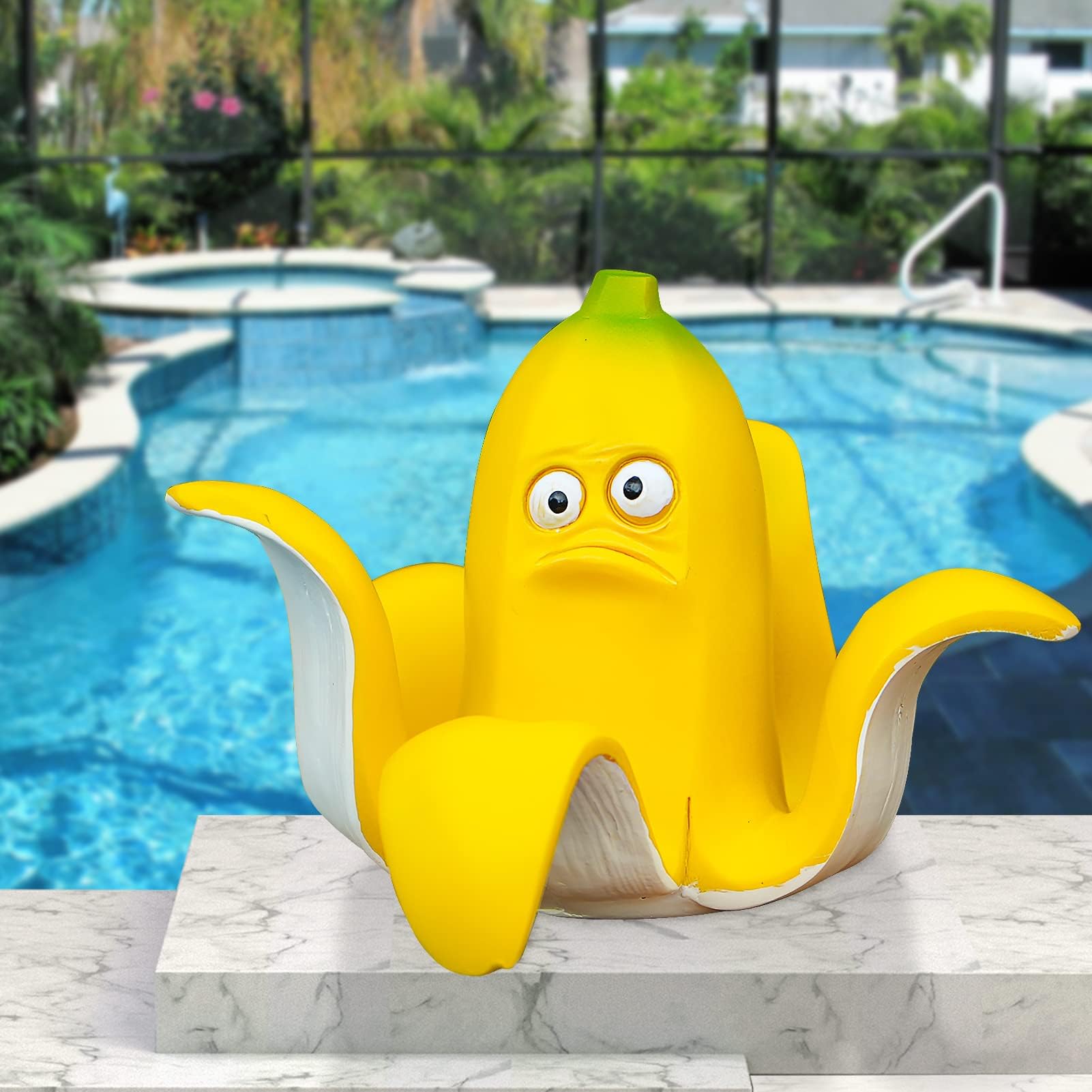 Amazon.com: NILZA Funny Little Banana Resin Figurine Ornament Decor ...