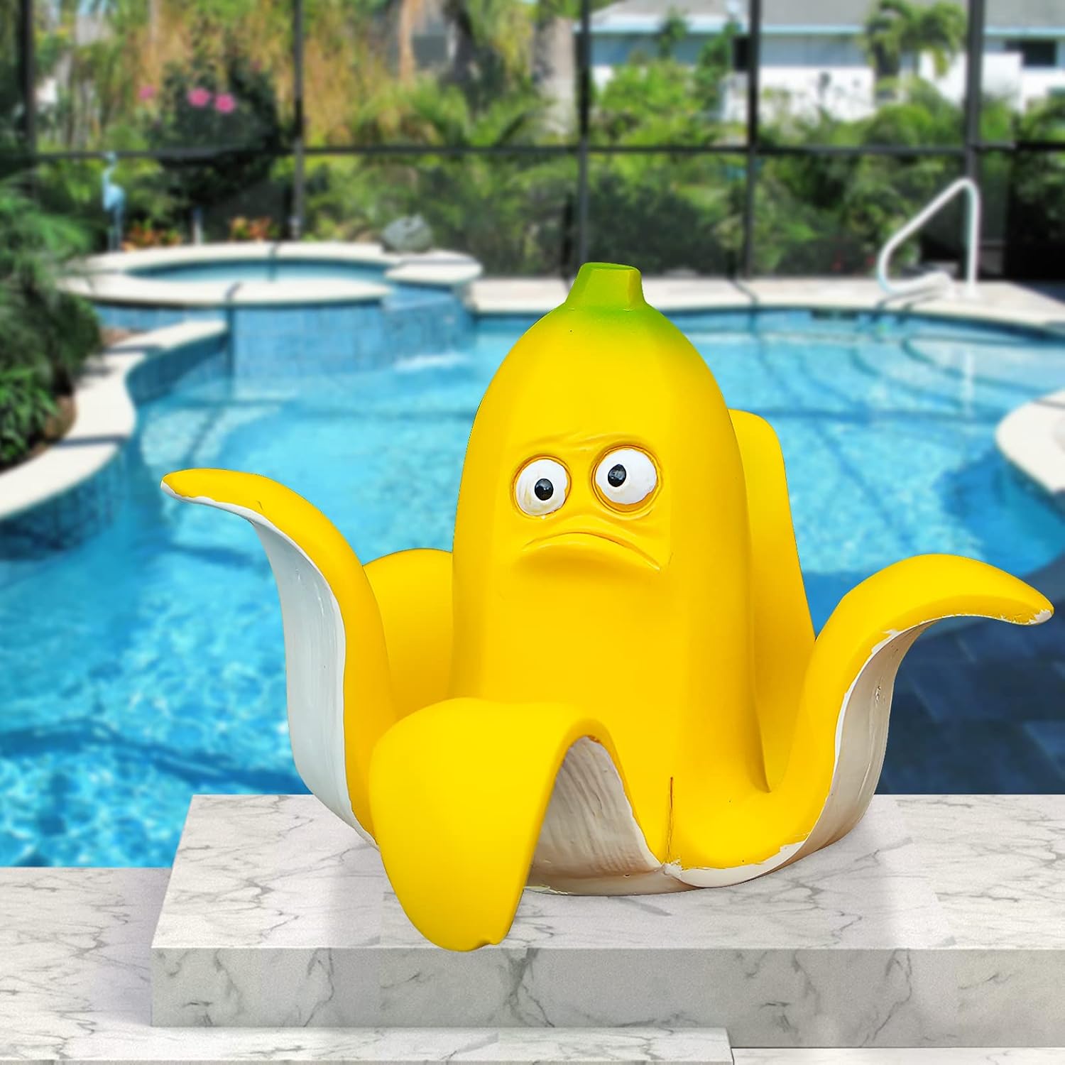 Amazon.com: Lhocm Funny Banana Octopus Office & Garden Figurines ...