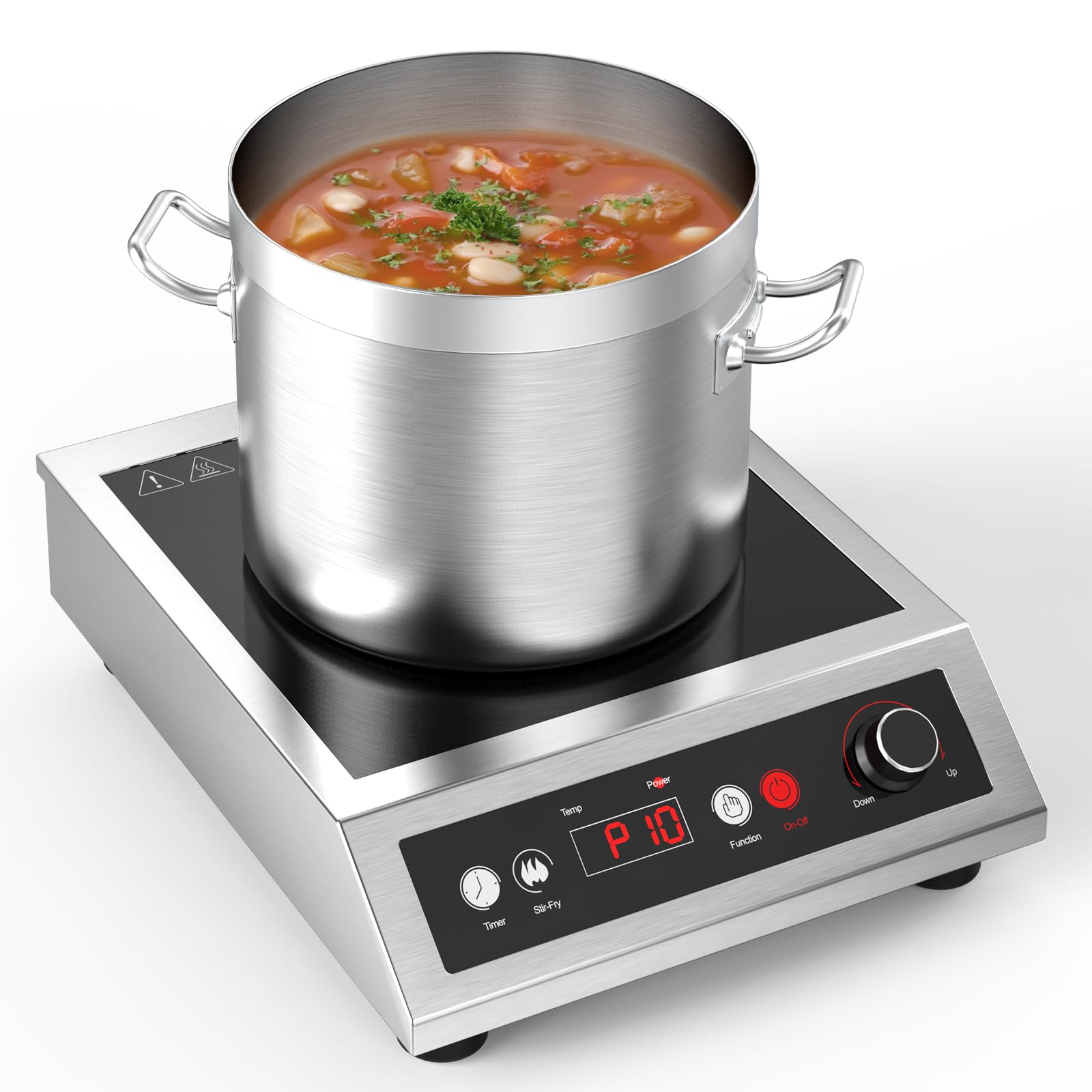 PAYISHO Induction Cooktop, 3500W Commercial Grade Portable Cooker, 18/ ...