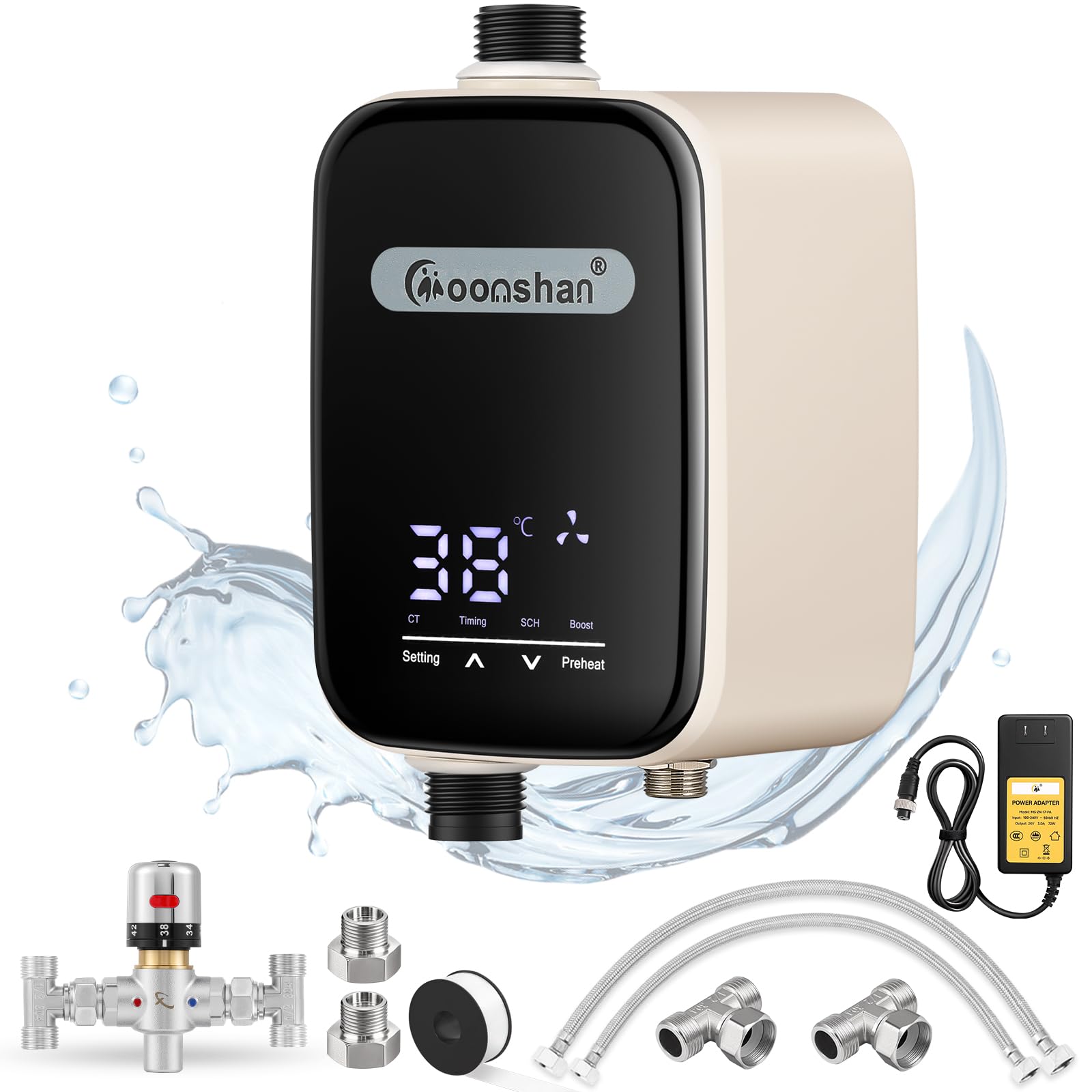 Snapklik.com : Moonshan Smart Instant Hot Water Recirculating Pump Kit