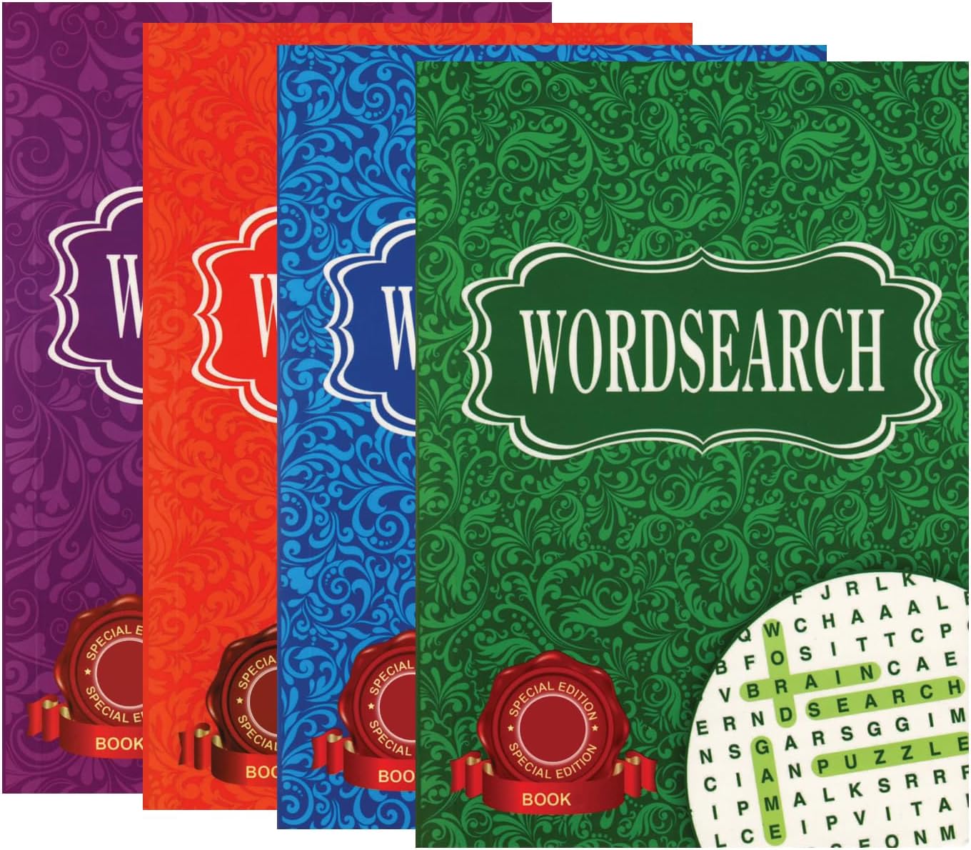 W.F Graham Word Search Puzzle Books, Multicolour size A5 Set of 4 ...