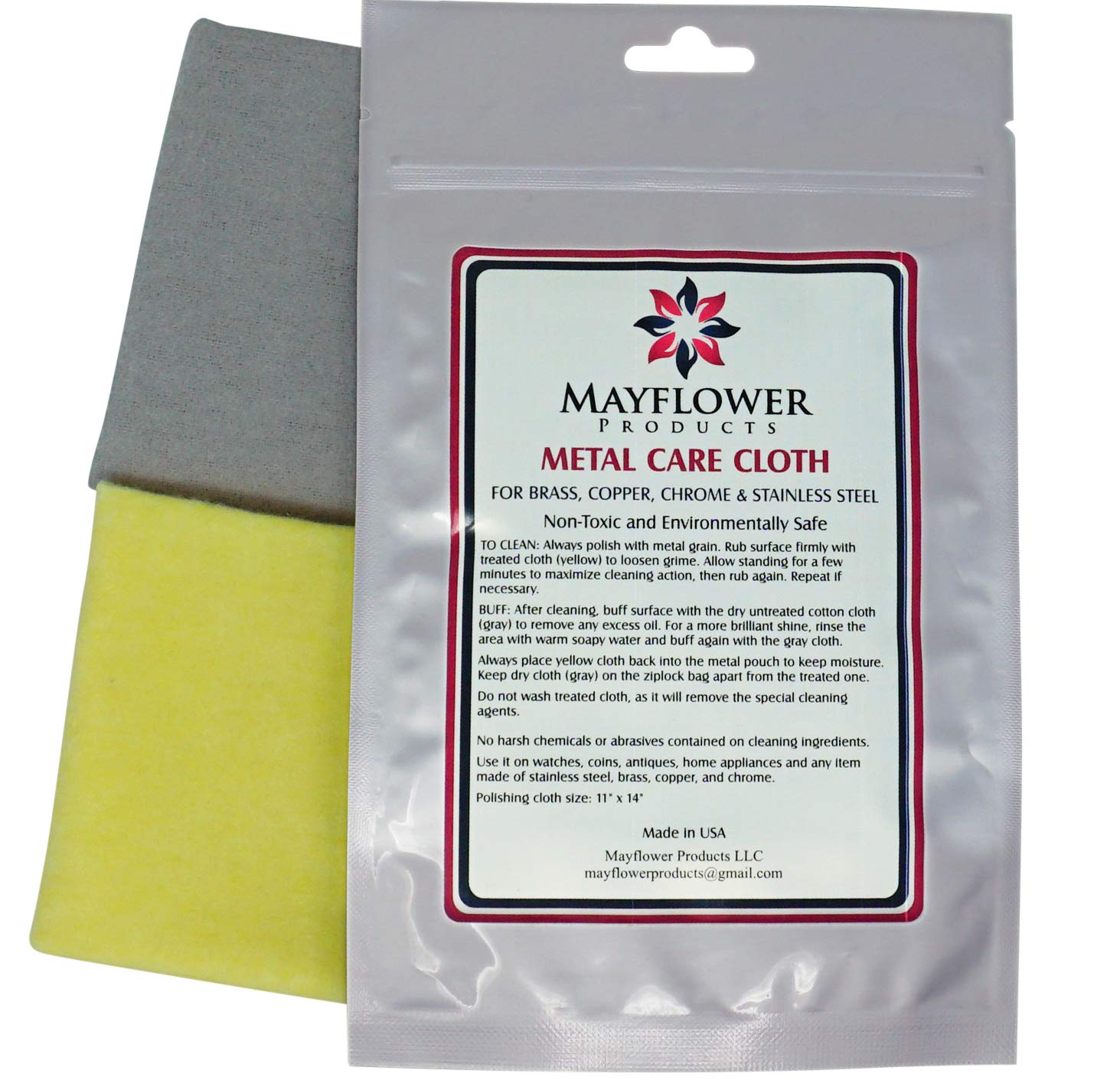 Amazon.com: Mayflower Polishing Cloth for Stainless Steel Copper Brass ...