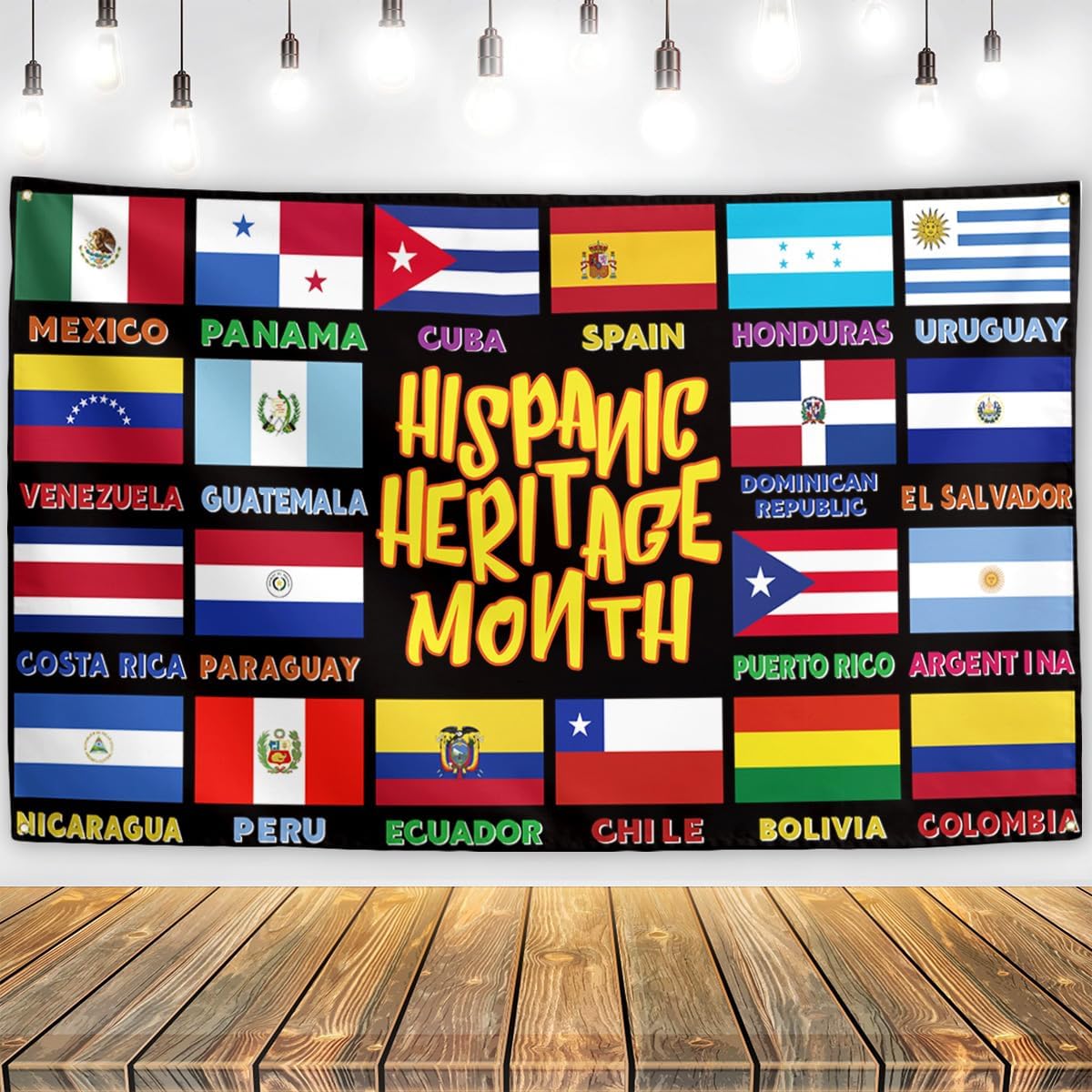 Amazon.com : Hispanic Heritage Month Decorations Latin American Banner ...