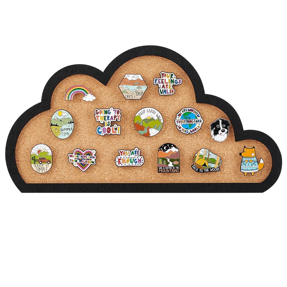 BENECREAT Cloud Pin Board Cork Board Wall Mounted Cork Board, 0.8"/20mm ...