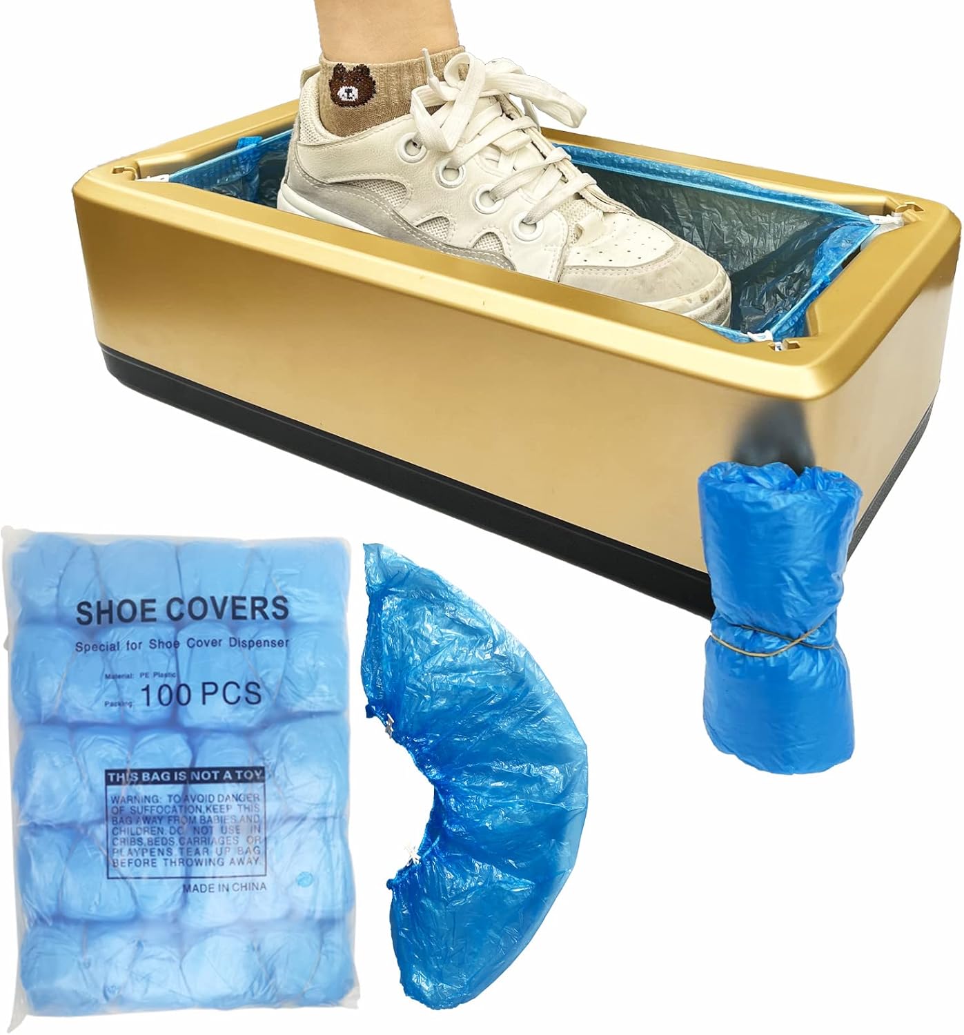 Amazon.com: Automatic Shoe Cover Dispenser, Shoe Cover Machine with 100 ...