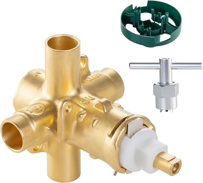 Universal 2520 Shower Valve Kit - Brass Pressure-Balancing Valve and ...