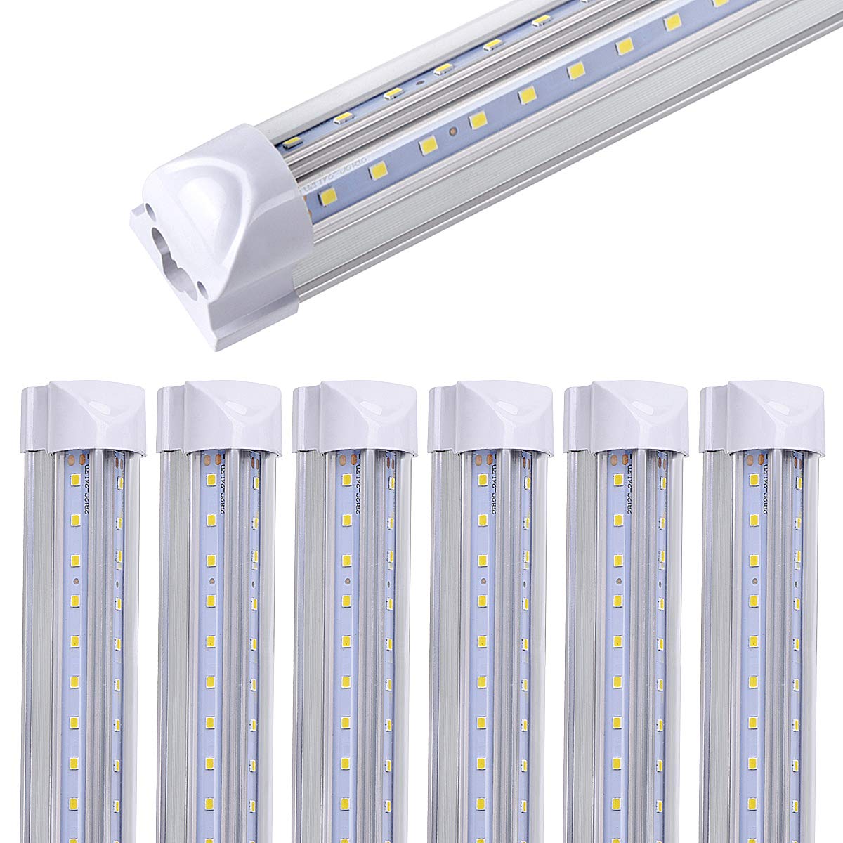 Buy 25 Pack 8Ft LED Shop Light Fixture, 90W Integrated LED Tube Light ...
