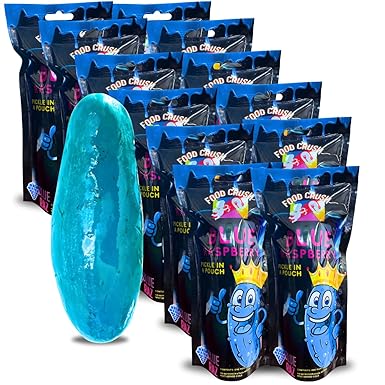 Amazon.com : Blue Raspberry Pickles In A Pouch-Blue Raz Single Pickle ...