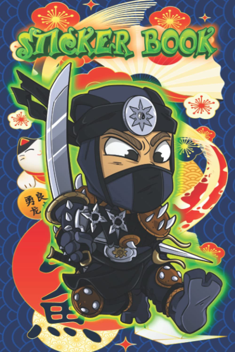 Buy Sticker Book: Chibi ninja stickers book for kids,Permanent Kawaii ...
