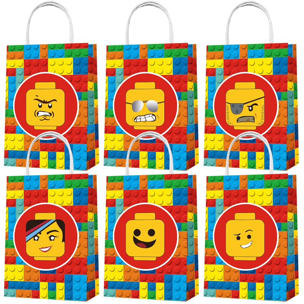 Amazon.com: Minamihong Party Favor Bags 12PCS for Building Blocks Gift ...