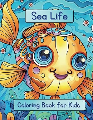 Sea Life Coloring Book for Kids Large Print Easy to Color Images of ...