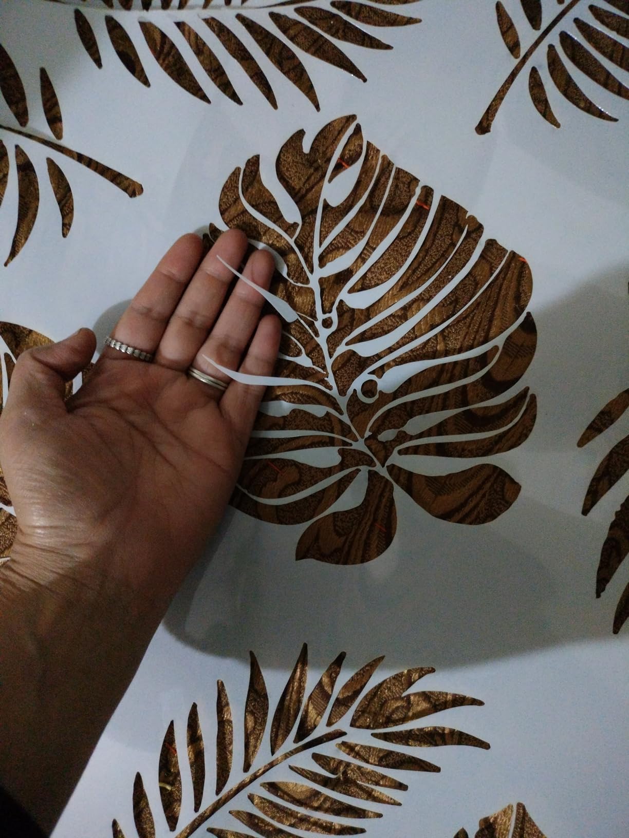Monstera Leaves Pattern Wall Stencil - Reusable, Durable, Laser Cut in ...