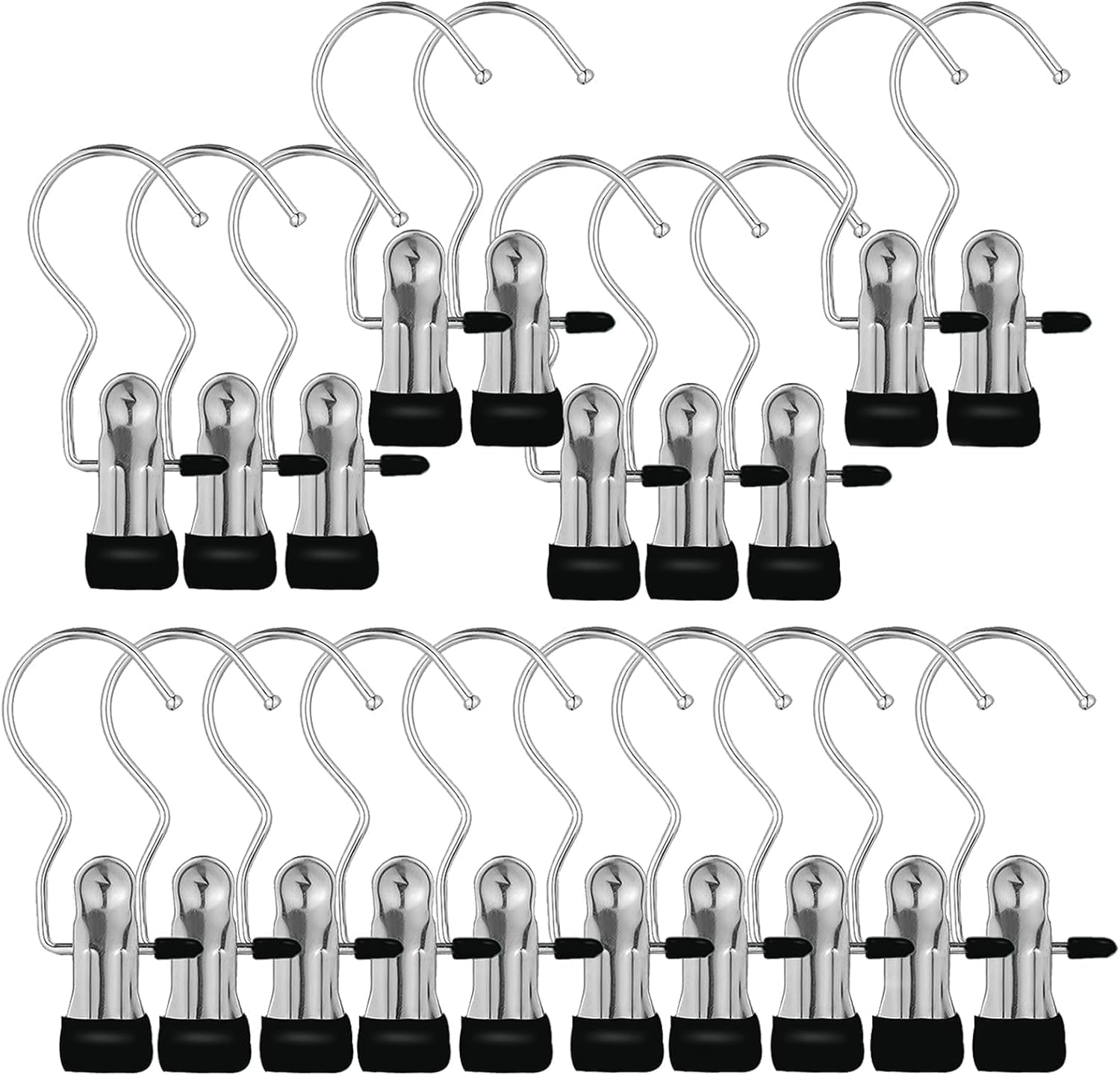 Amazon.com: IPESHTKA Portable Laundry Hook Boot Clips,Stainless Steel ...