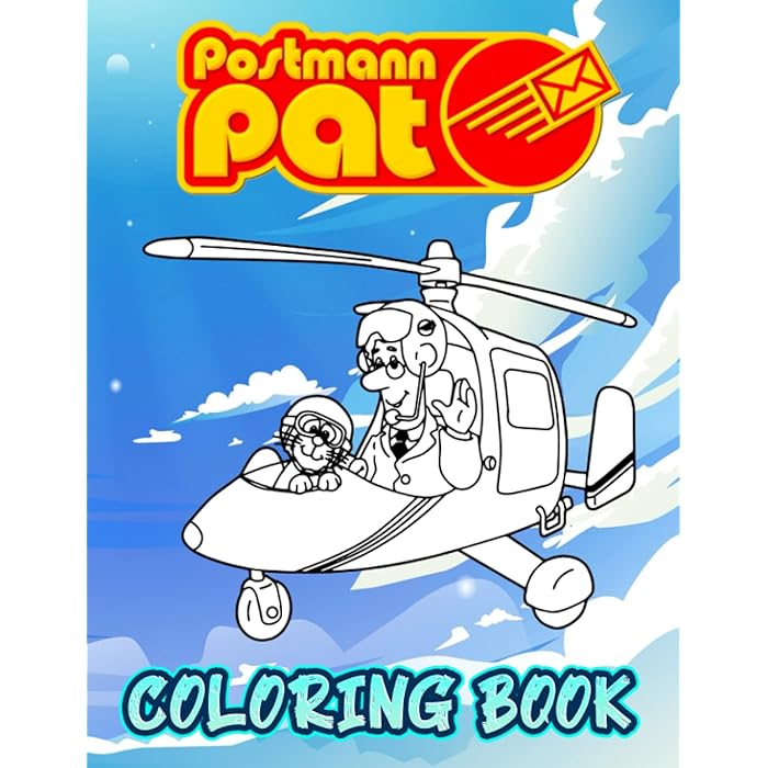 Buy Postman Pat Coloring Book: Perfect Coloring Book For Adults and ...