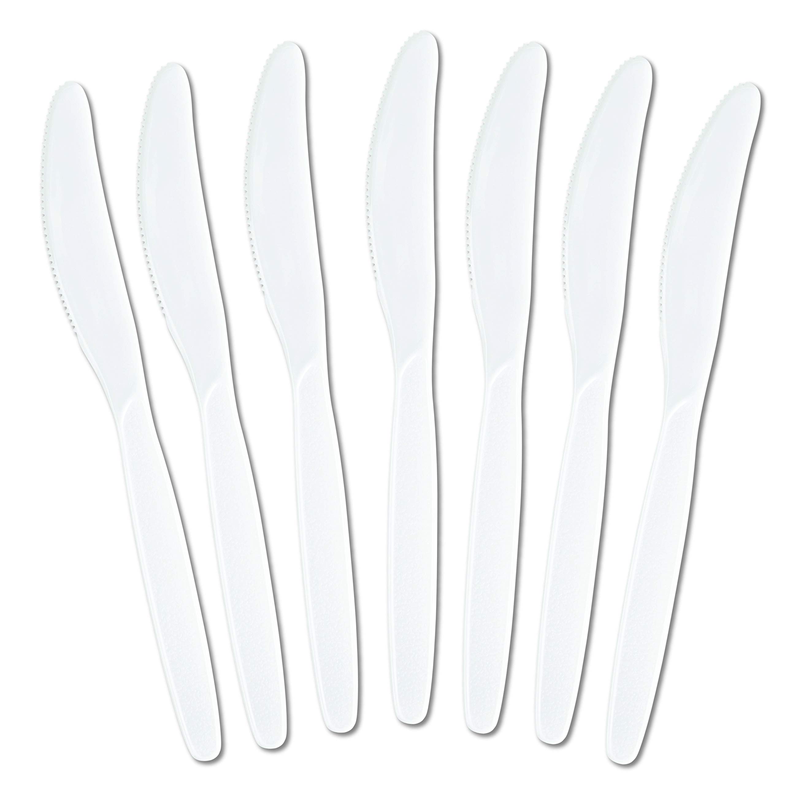 Snapklik.com : Plasticpro Disposable White Plastic Knives Heavyweight ...