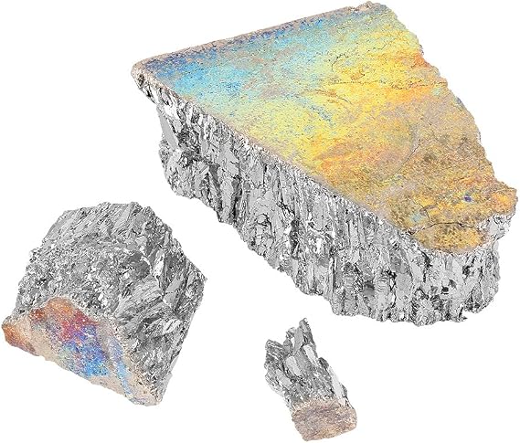Jadpes Bismuth Crystal,1000g High-Purity Crystalline Metal Ingot Chunks ...
