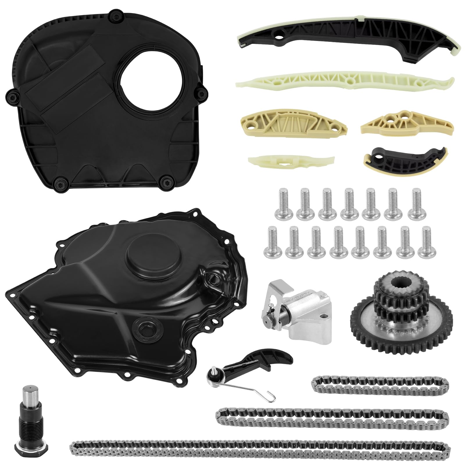 Amazon.com: EA888 Engine Timing Chain Kit Timing Cover Camshaft ...