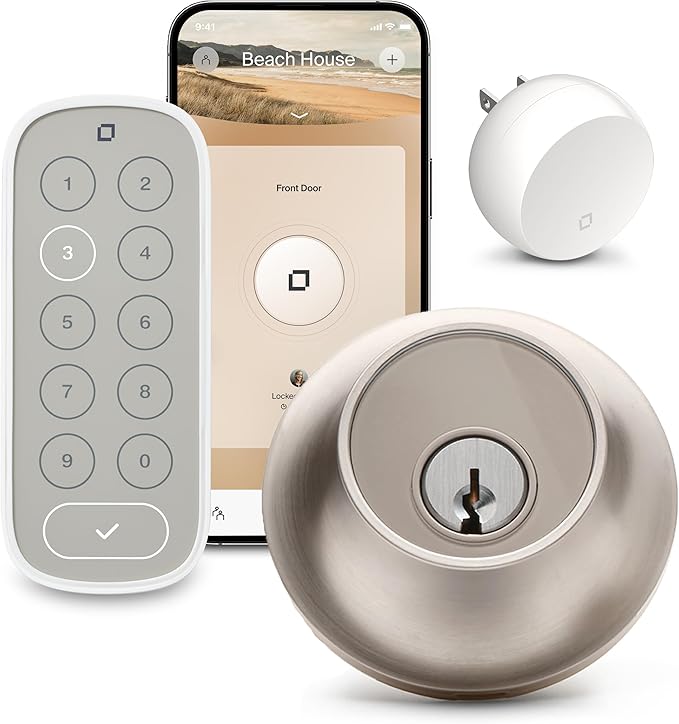 Amazon.com: Level Lock (Wi-Fi) Smart Lock with Keypad (Satin Nickel ...