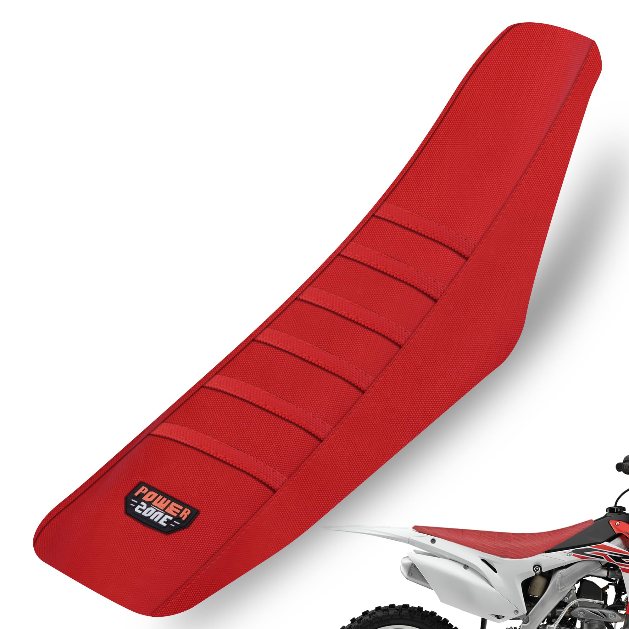 Amazon.com: fewfuss Dirt Bike Seat Cover - White Stripe Universial Seat ...
