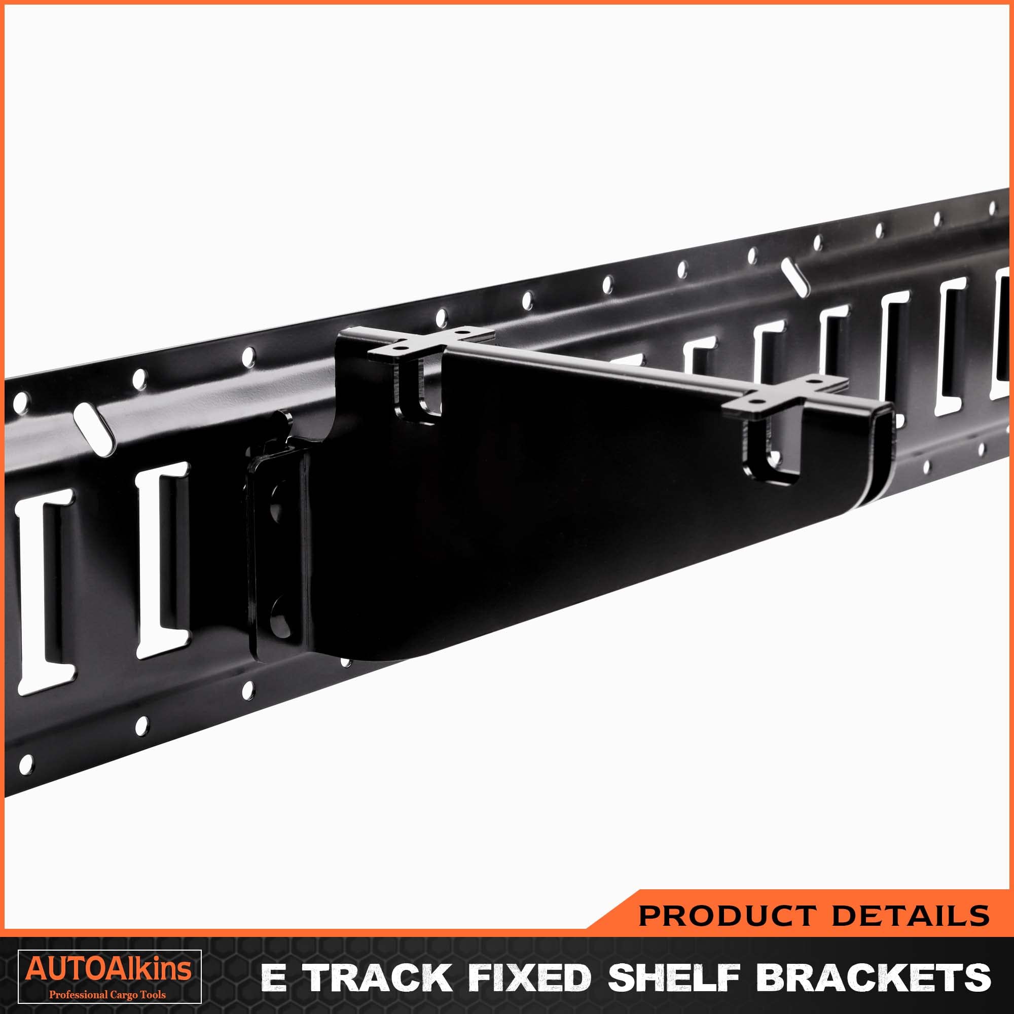 Snapklik.com : AUTOAlkins E-Track Fixed Shelf Track Brackets For ...