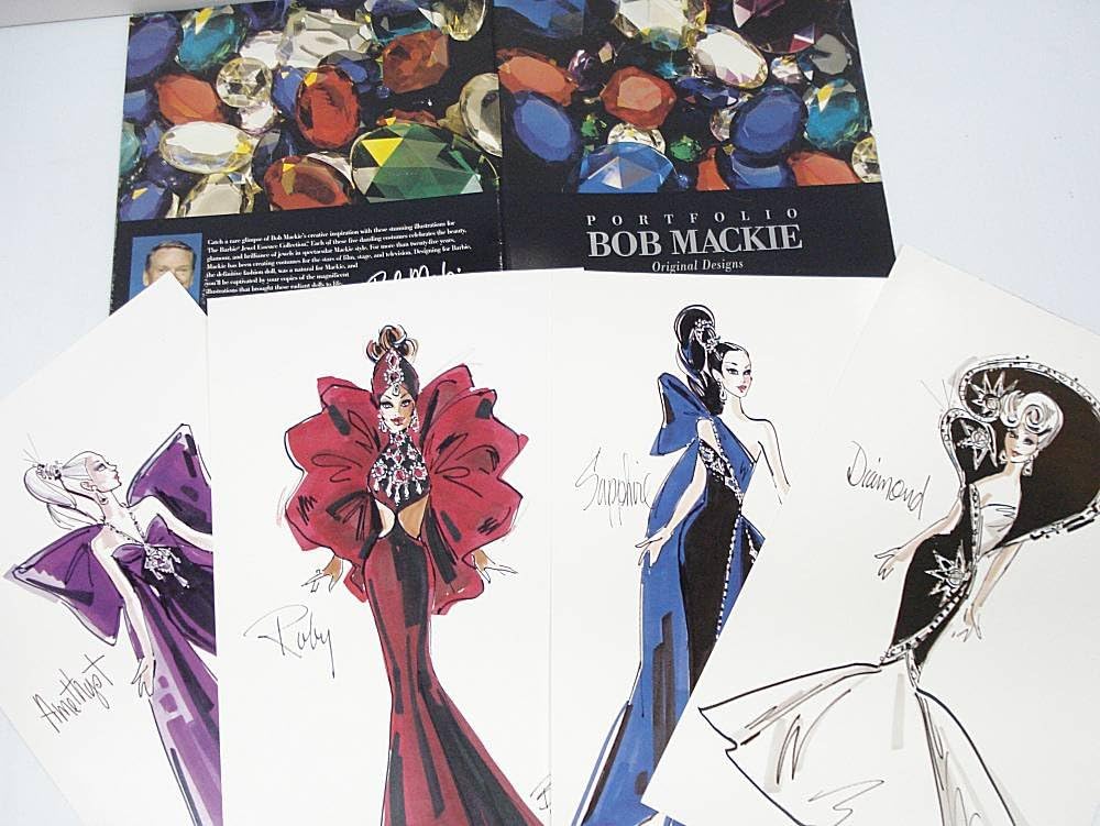 Amazon.com: Bob Mackie Original Designs Portfolio of Barbie Jewel ...