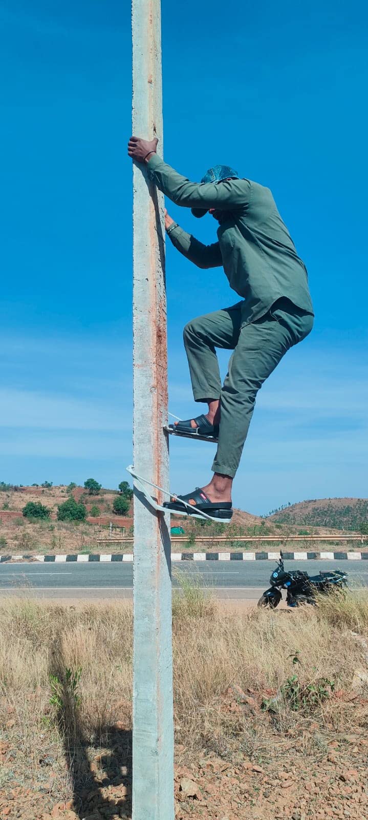 Electrical pole climbing clip 9.1 meter pole : Amazon.in: Sports ...