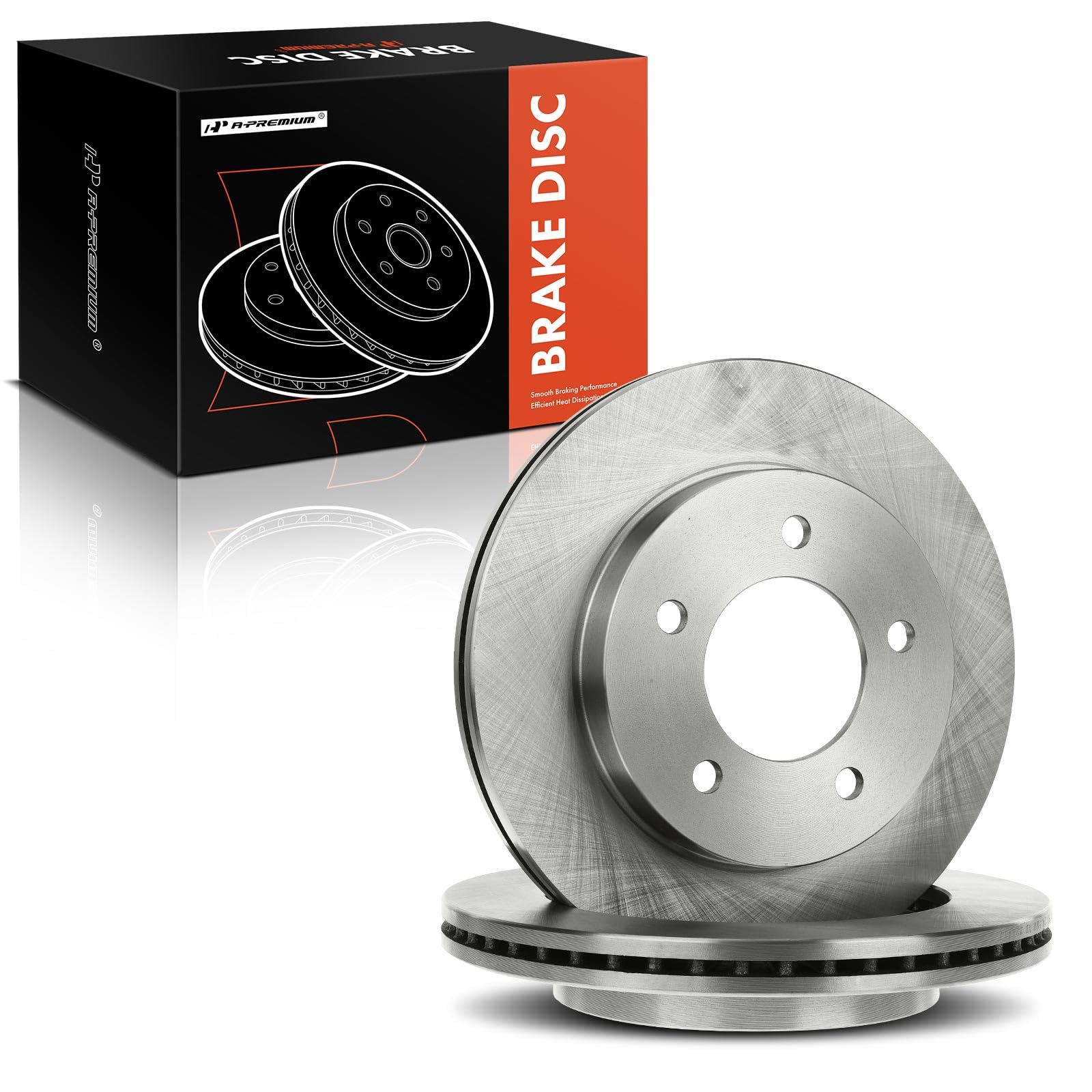A-Premium 12.13 inch (308mm) Front Vented Disc Brake Rotors Compatible ...