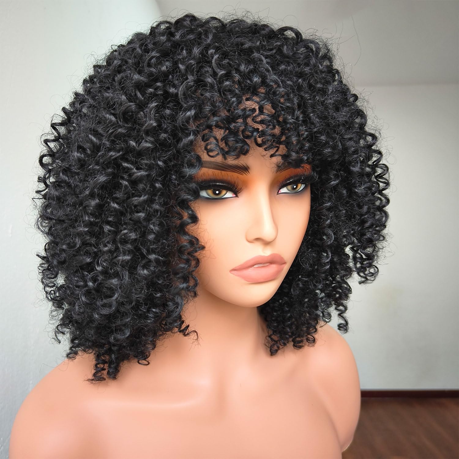 Amazon.com : Curly Wigs for Women, 14 Inches Soft Curly Afro wigs With ...