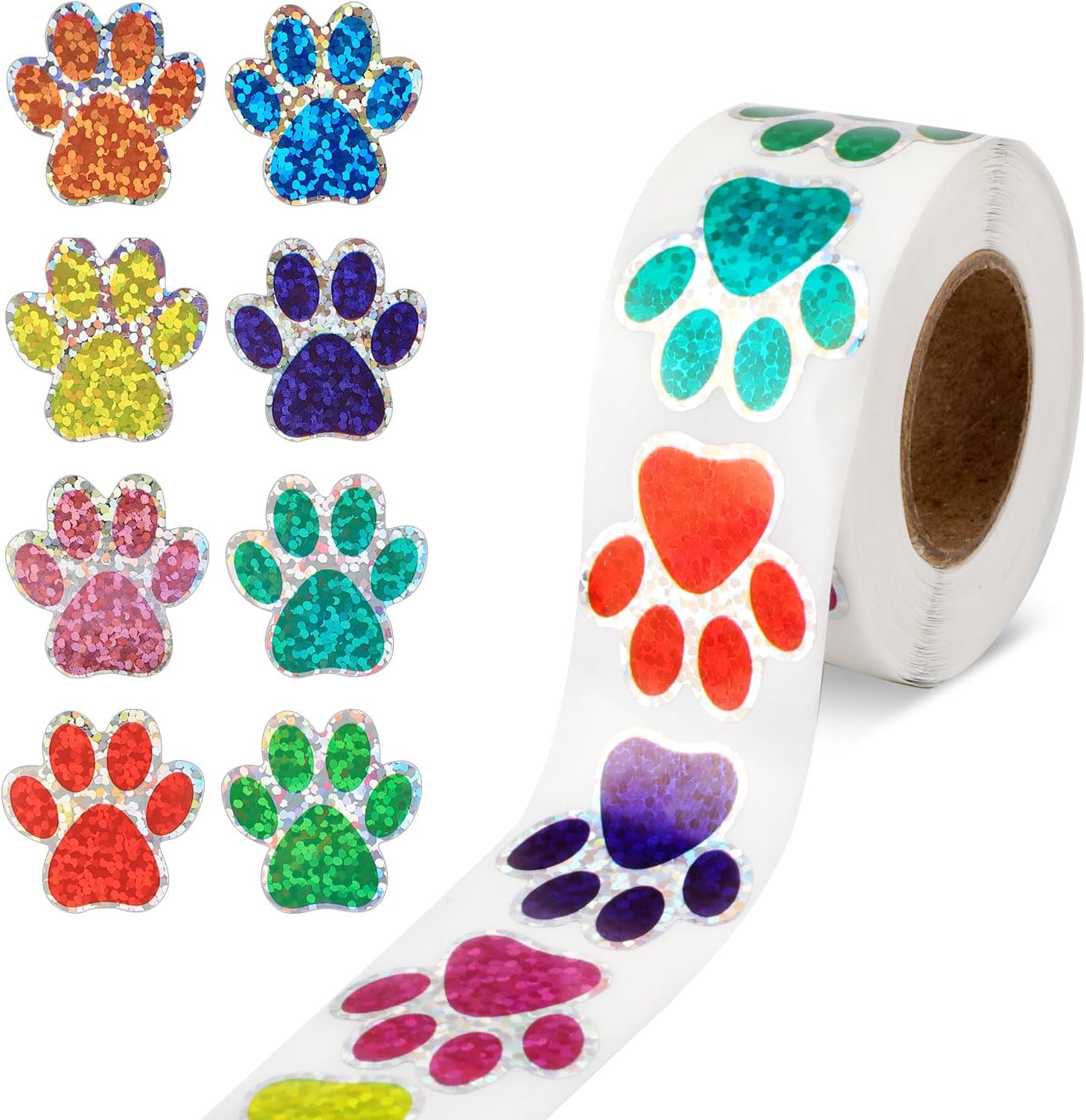 Amazon.com: Kinteshun Paw Print Sticker,Dog Puppy Pet Paw Print Self ...