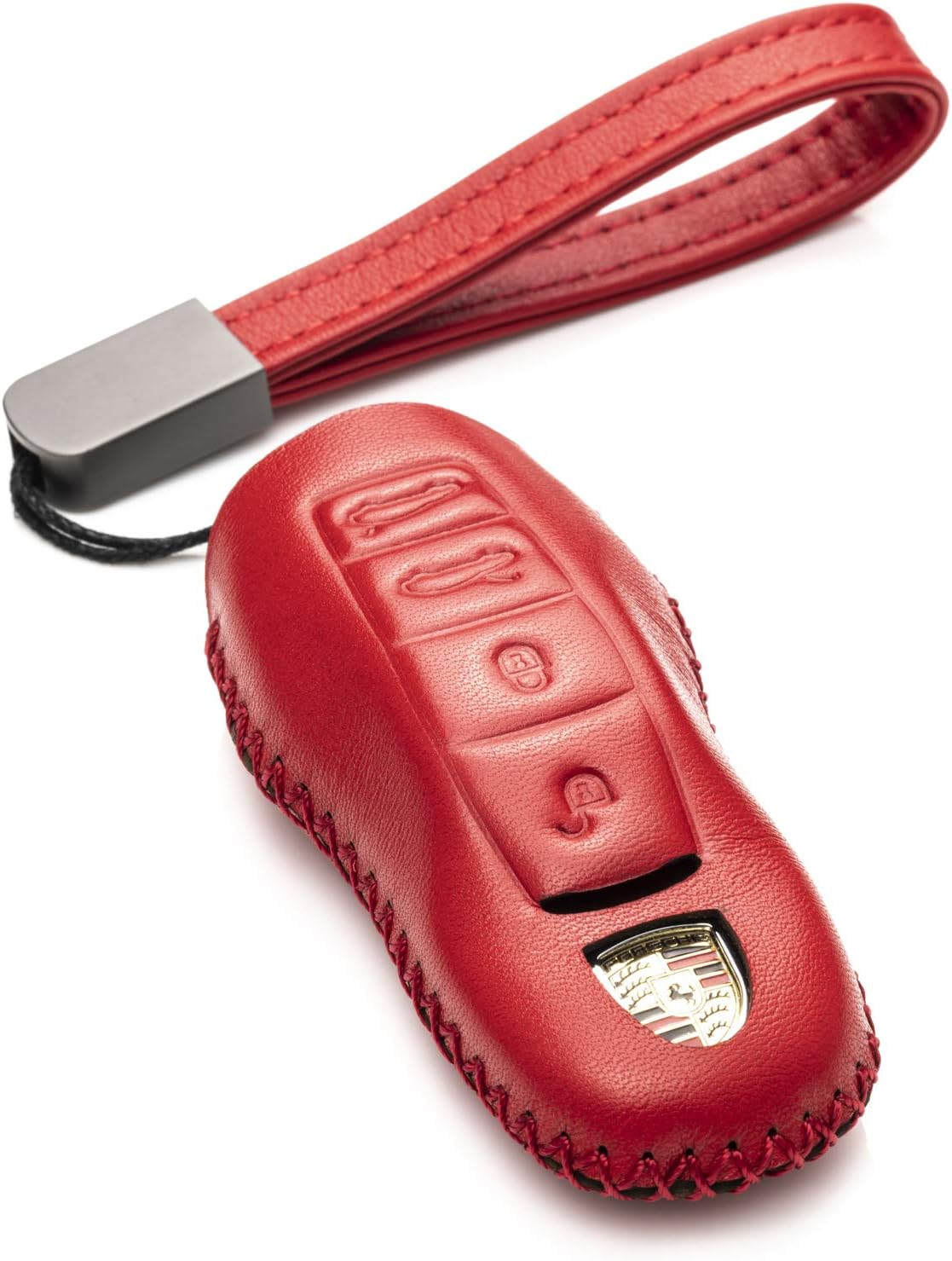 Amazon.com: Vitodeco Genuine Leather Smart Key Fob Case with Leather ...