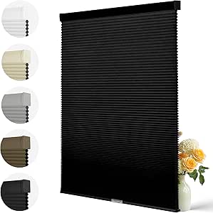 Amazon.com: BERISSA Blackout Cellular Shades,Free-Stop Cordless Honeycomb Blinds for Indoor ...