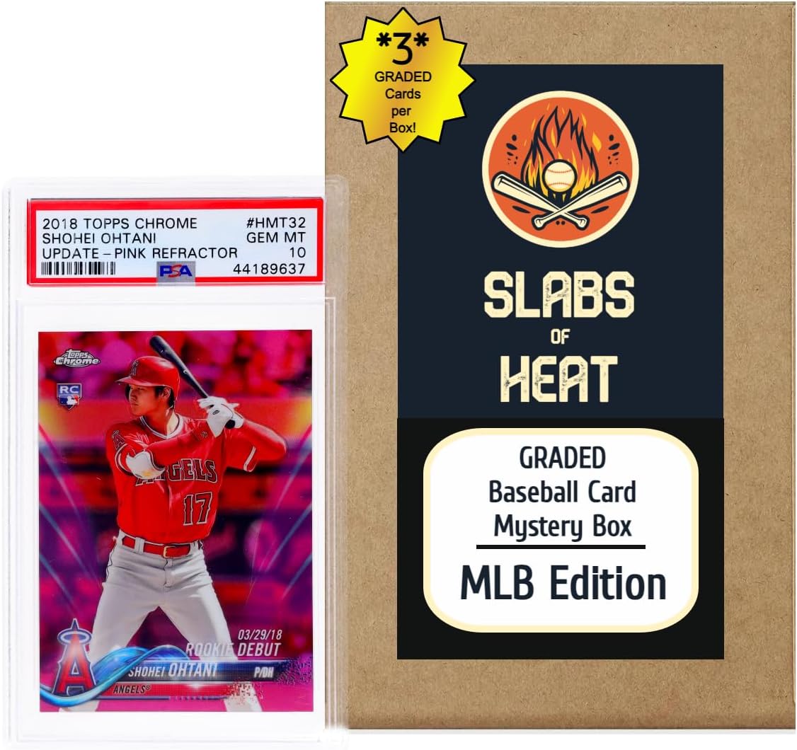 Amazon.com: Premium Graded Baseball Cards Mystery Box: MLB Edition ...