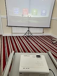 5G WiFi Bluetooth Projector, VOPLLS Native 1080P Projector 4K Supported ...