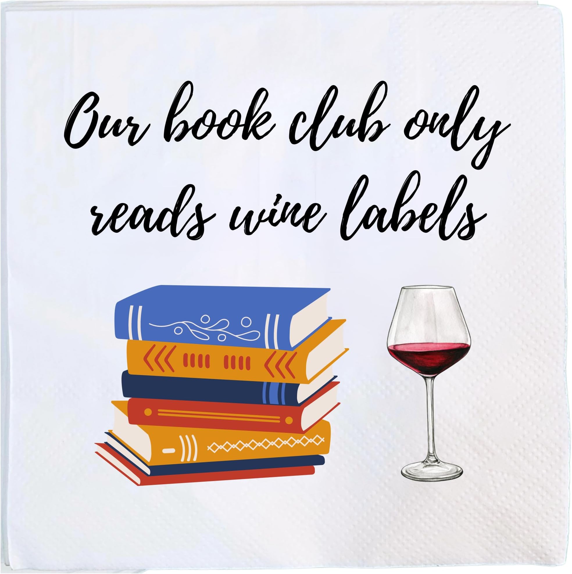 Amazon.com: 30 Pk, "Books & Coffee" Beverage 3-Ply Paper Party Napkins ...