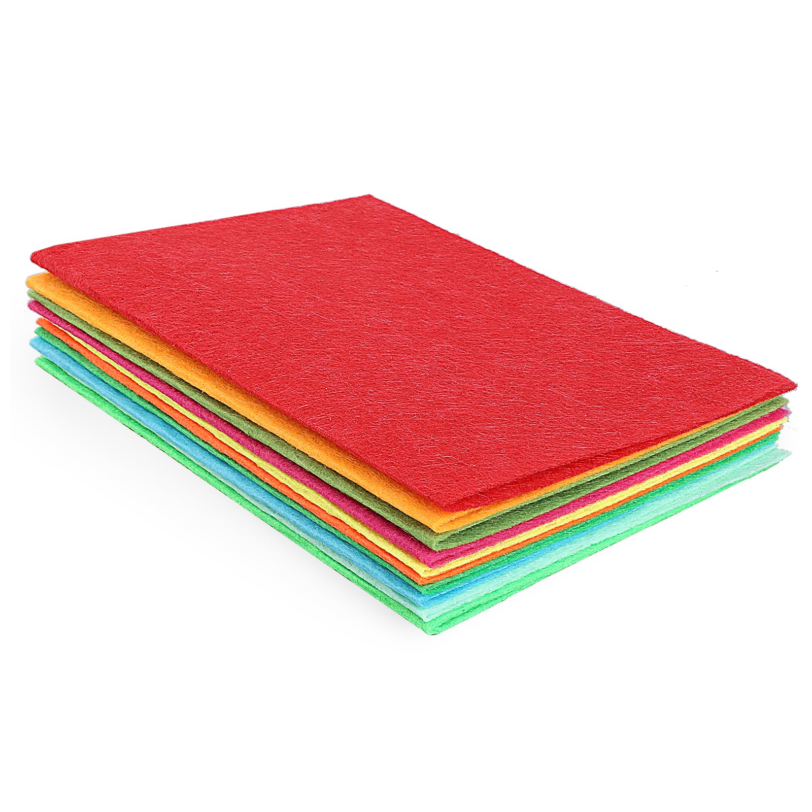 Jeffdad 10Pcs Felt Fabric Sheets, 11.8"x7.87" Soft Craft Felt Sheets ...