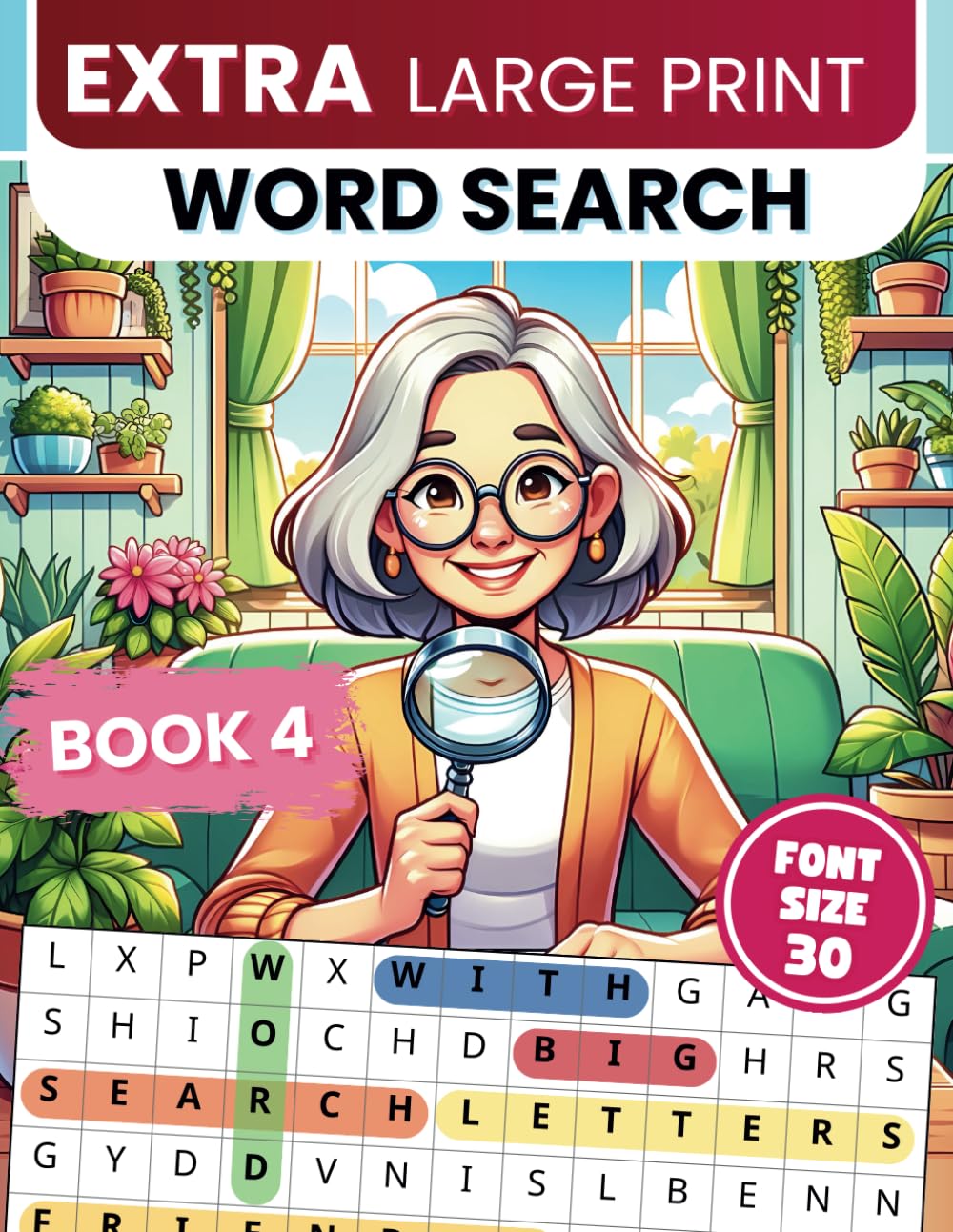 Extra Large Print Word Search: Jumbo Word Search For Seniors & Adults ...