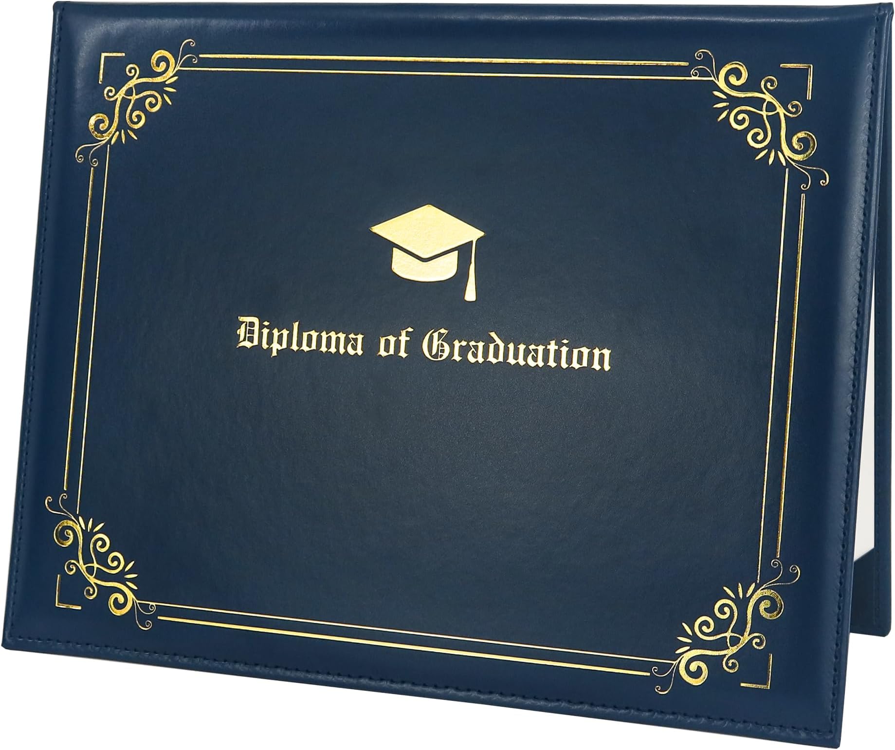 Amazon.com : GraduationMall Leatherette Imprinted Diploma Cover for ...